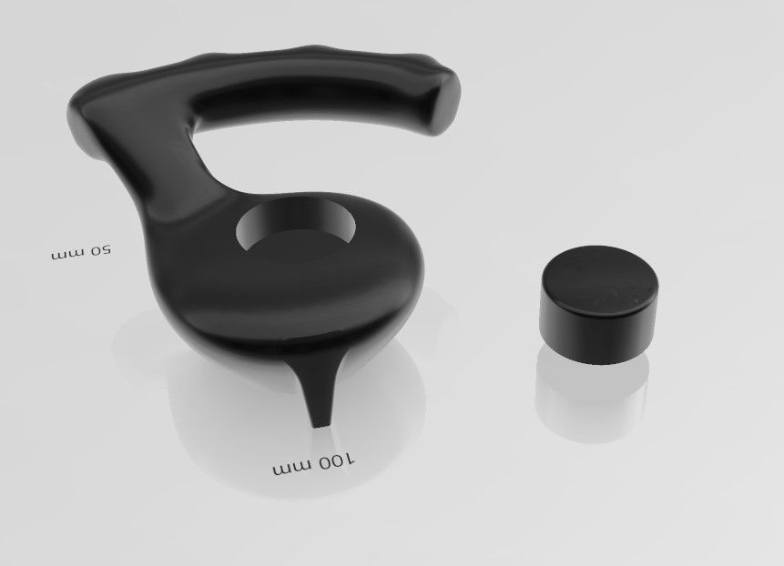 A320 Tiller and pedal disconnect button 3D model 3D printable | CGTrader