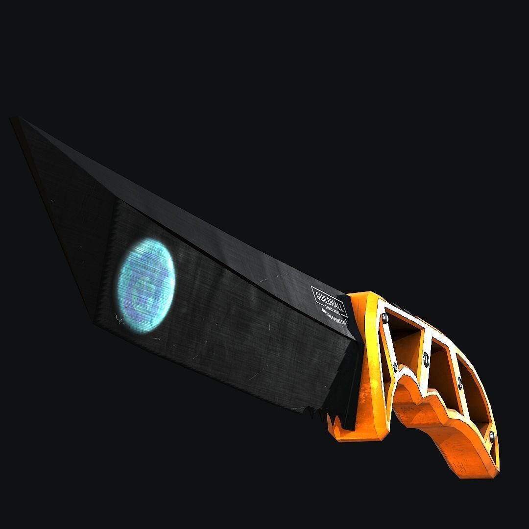 3D model Police Combat knife 4 Texture variation VR / AR / low-poly ...