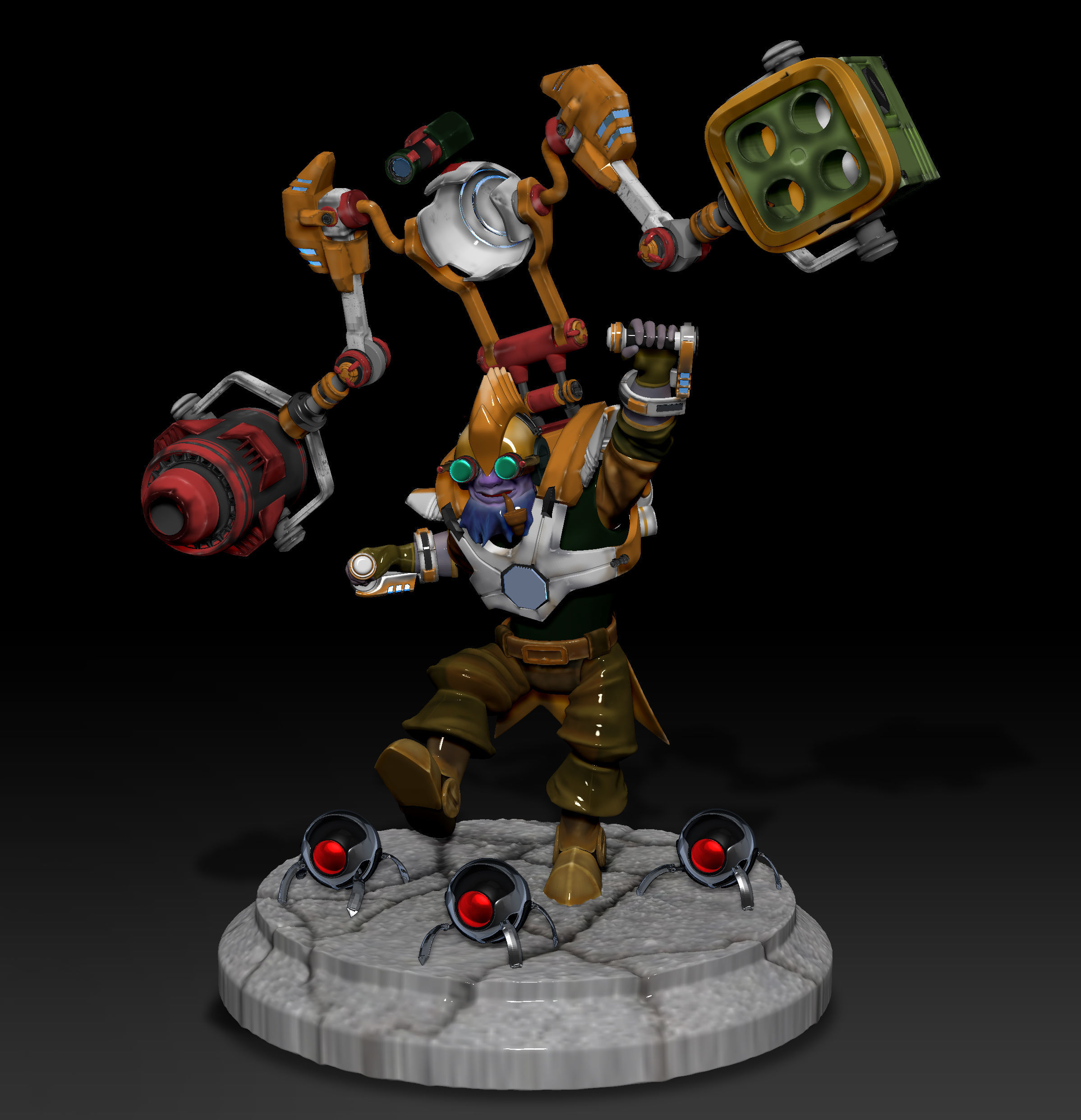 3D model Customized tinker skin VR / AR / low-poly | CGTrader