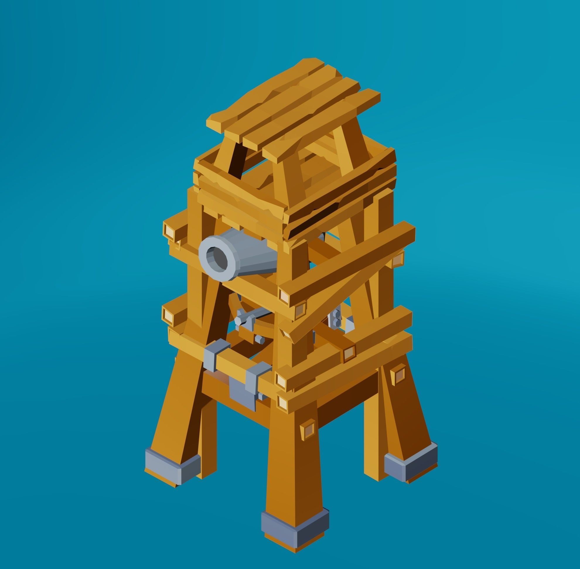 3D model 35 High Quality Low Poly Towers N Turrets Asset Pack VR / AR ...