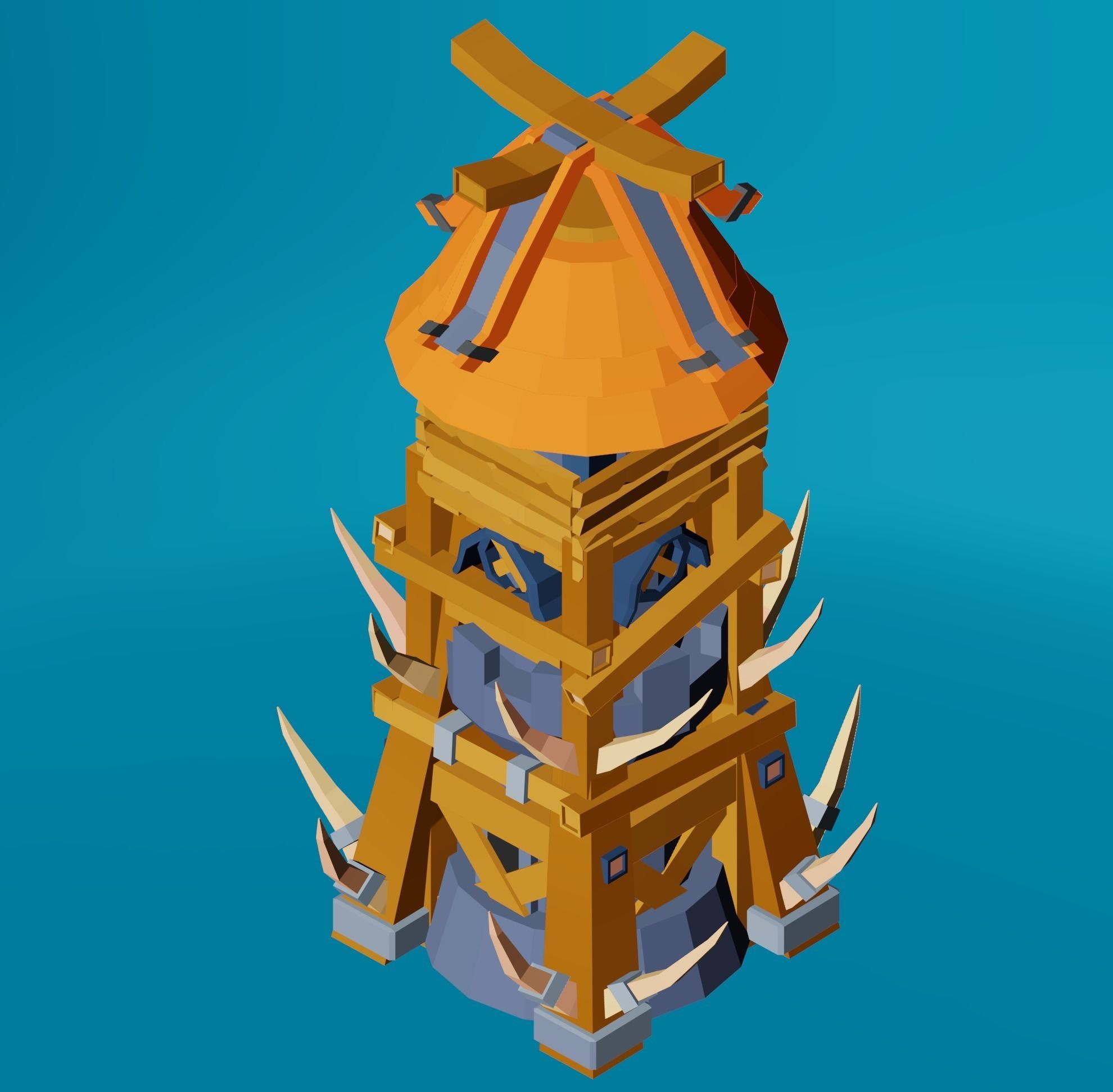 3D model 35 High Quality Low Poly Towers N Turrets Asset Pack VR / AR ...