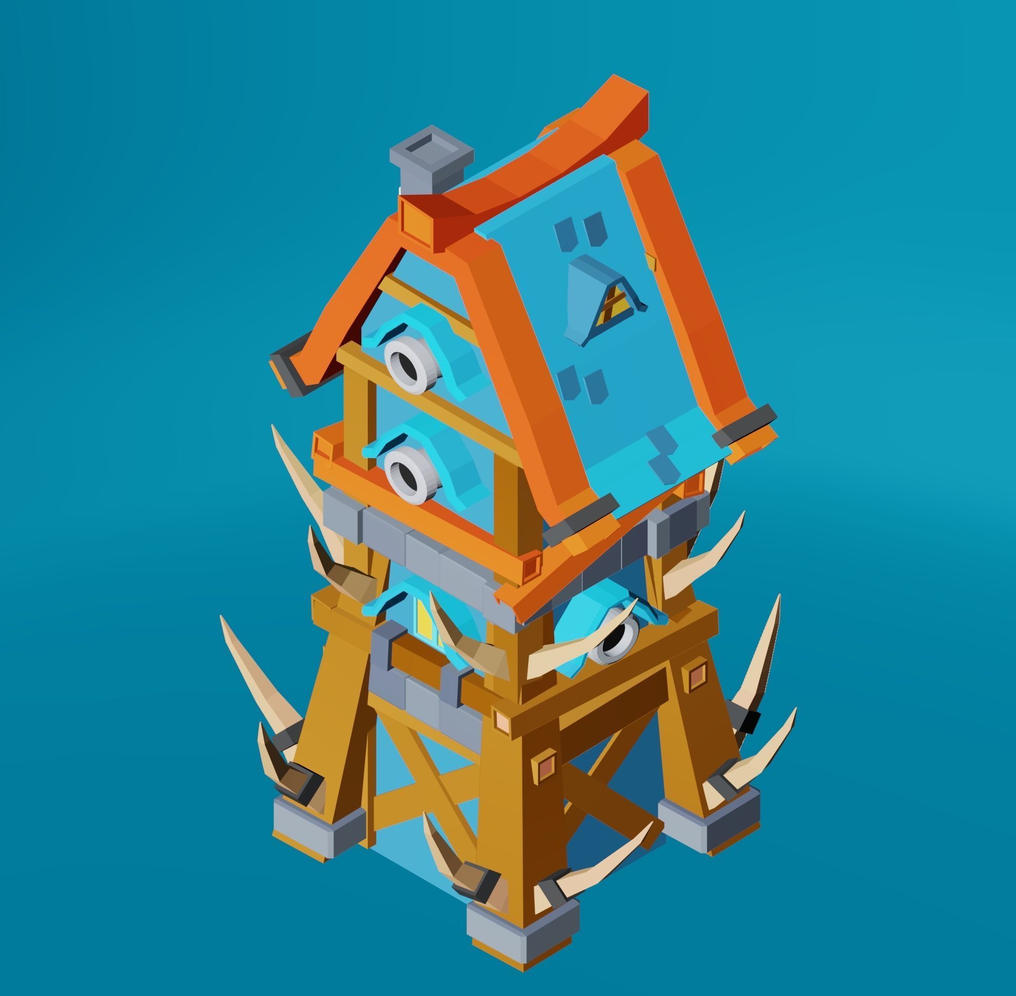 3D model 35 High Quality Low Poly Towers N Turrets Asset Pack VR / AR ...