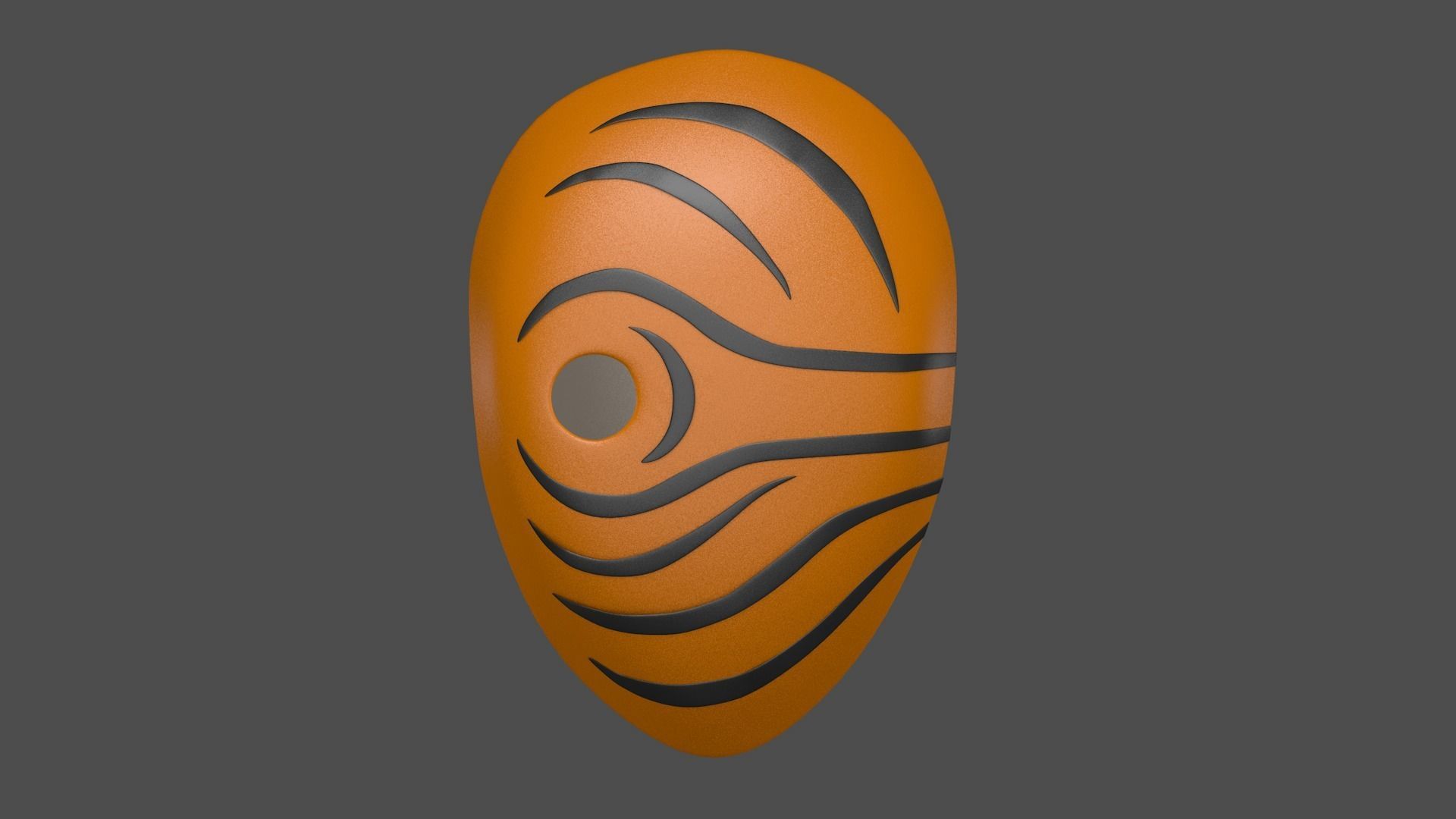 Orange Obito mask 3D model | CGTrader