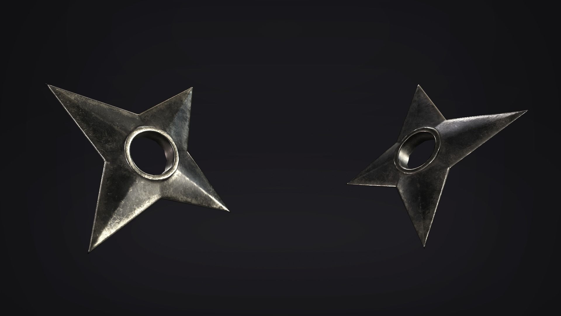 3D model Shuriken Pack VR / AR / low-poly | CGTrader
