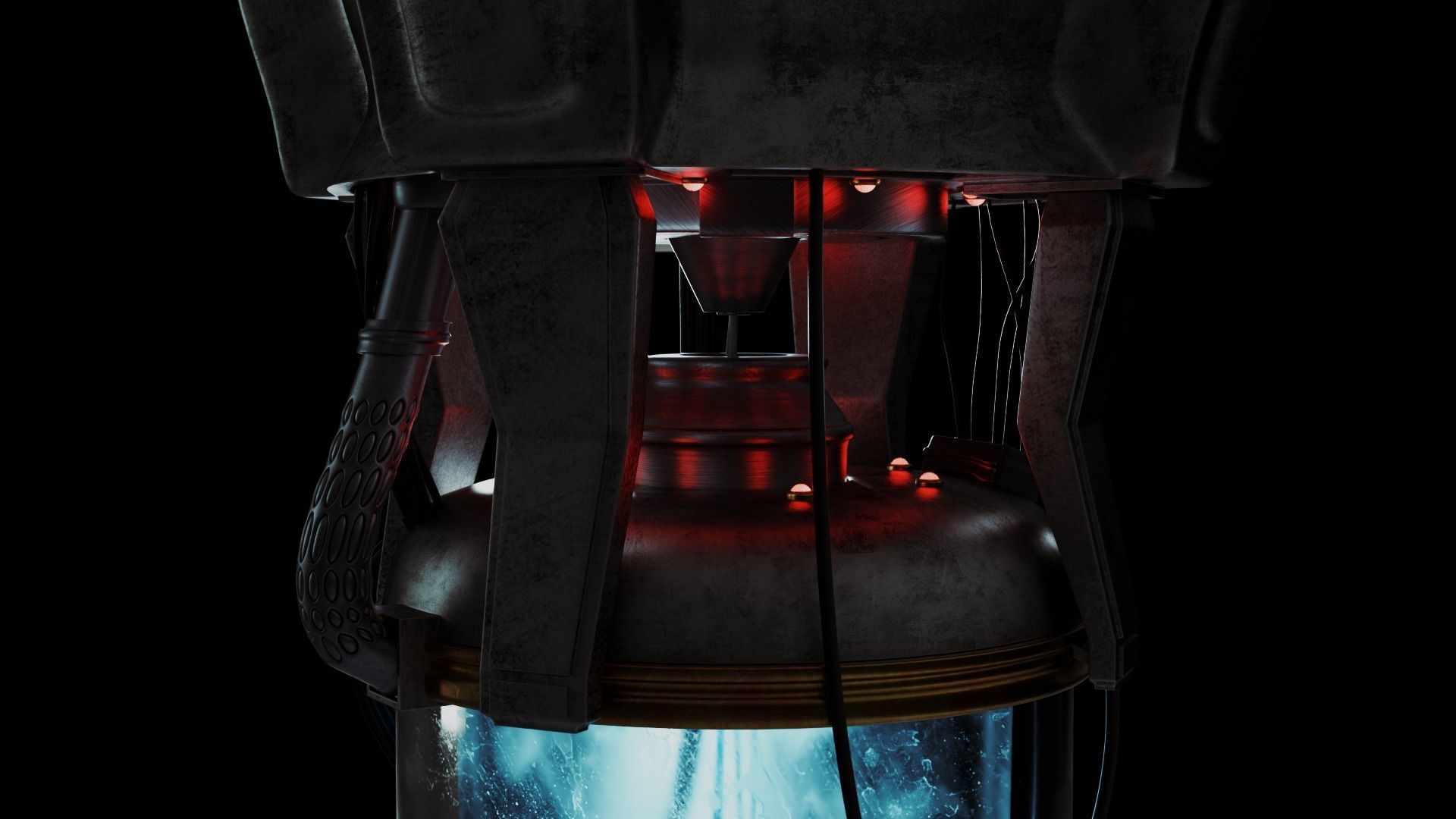 Sci-Fi Human Capsule Cyberpunk Laboratory 3D model | CGTrader