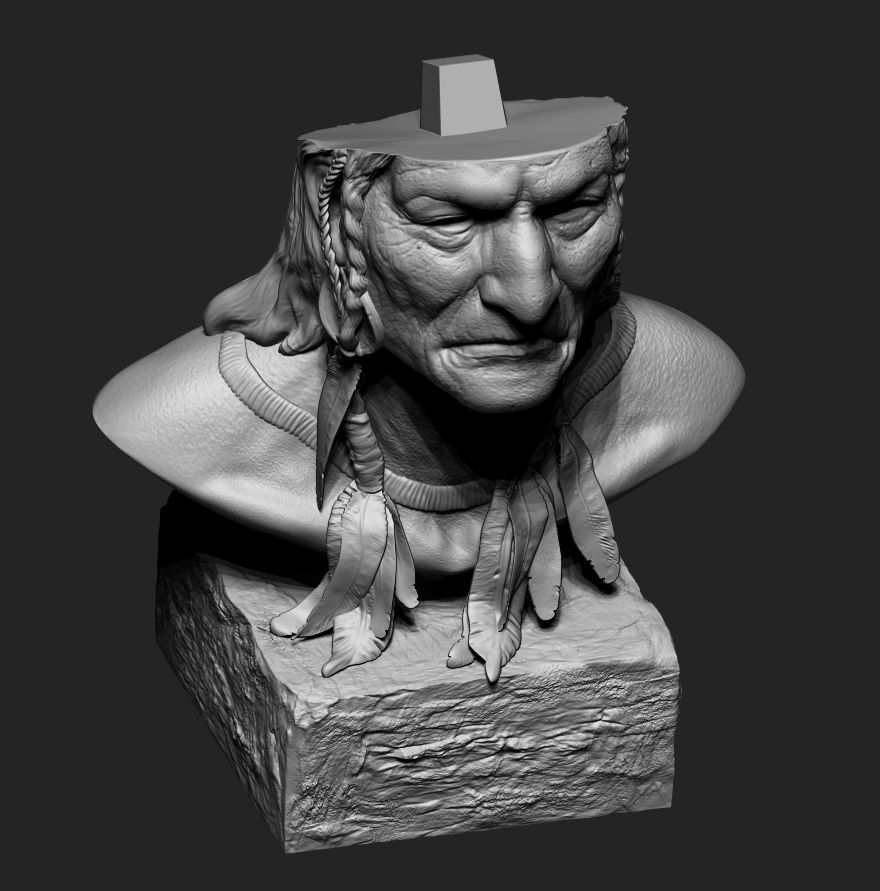 Big Chief Native American 3D model 3D printable | CGTrader