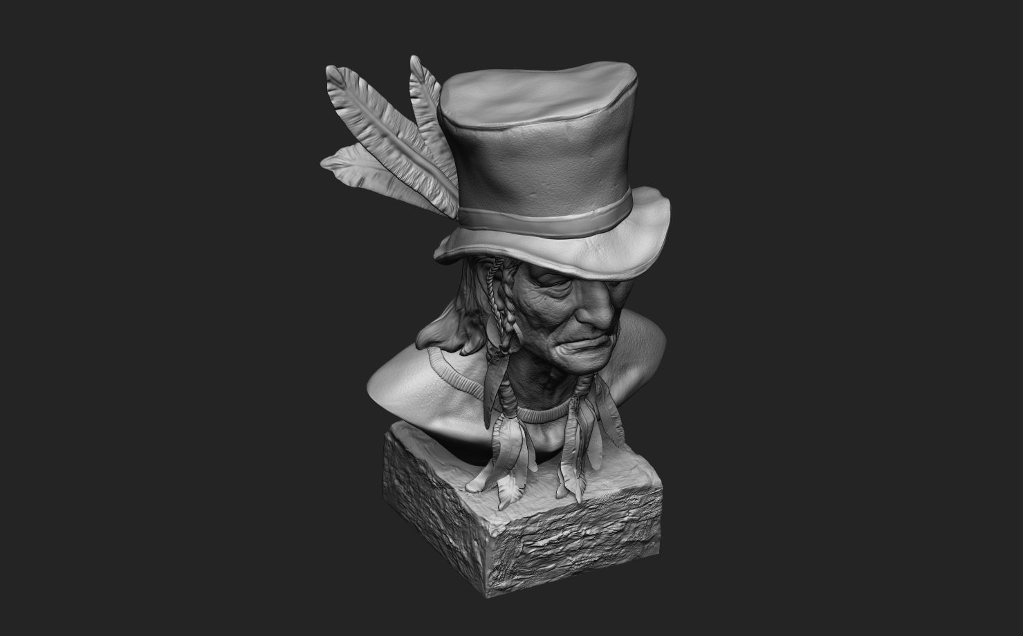 Big Chief Native American 3D model 3D printable | CGTrader