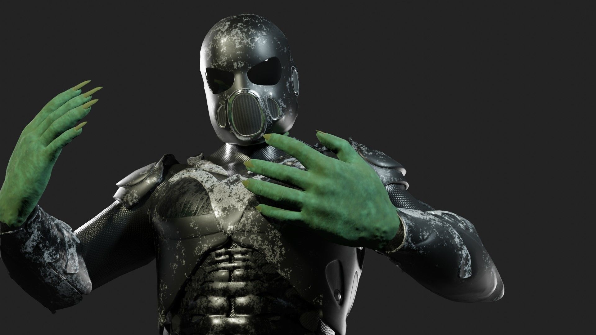3D model Low-Poly Alien Warrior VR / AR / low-poly | CGTrader