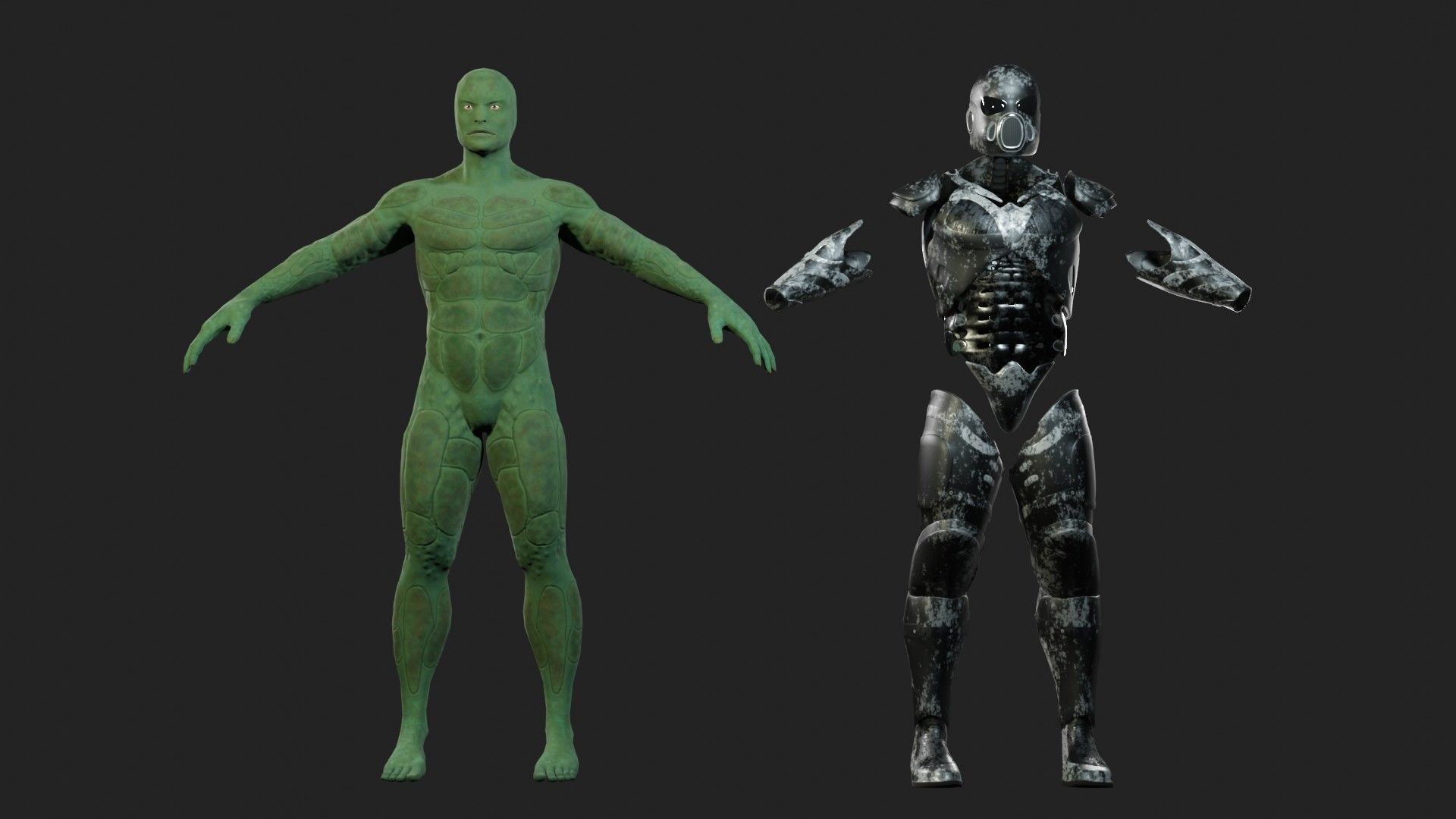3D model Low-Poly Alien Warrior VR / AR / low-poly | CGTrader