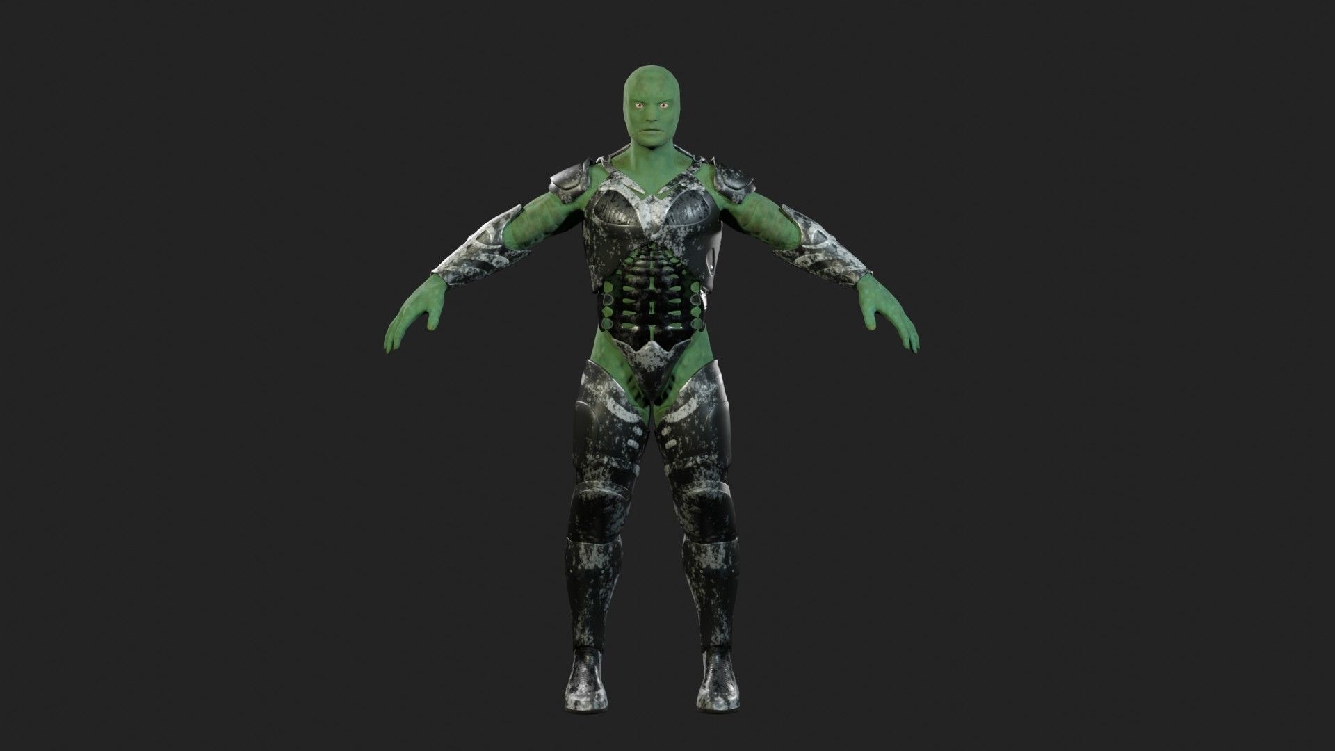 3D model Low-Poly Alien Warrior VR / AR / low-poly | CGTrader