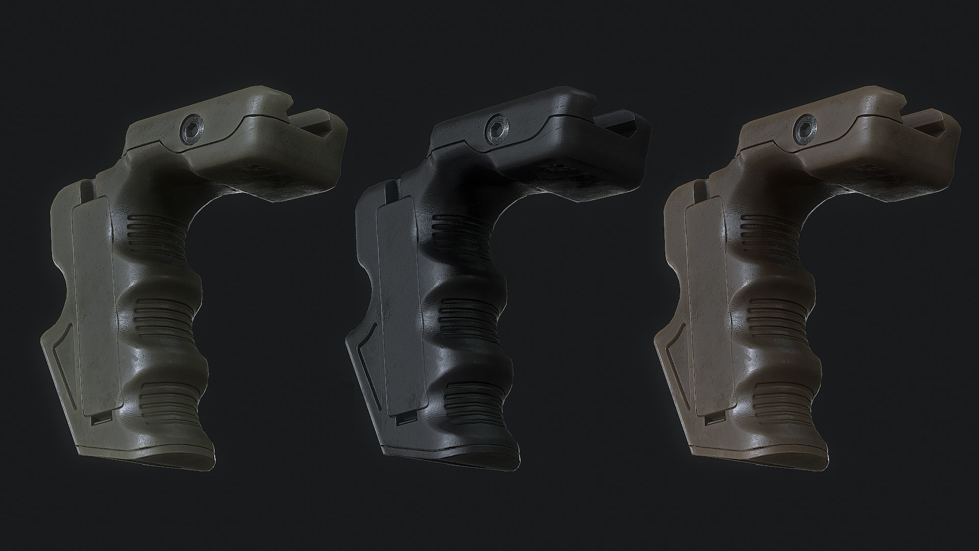 3D model CAA Tactical Front Grip VR / AR / low-poly | CGTrader