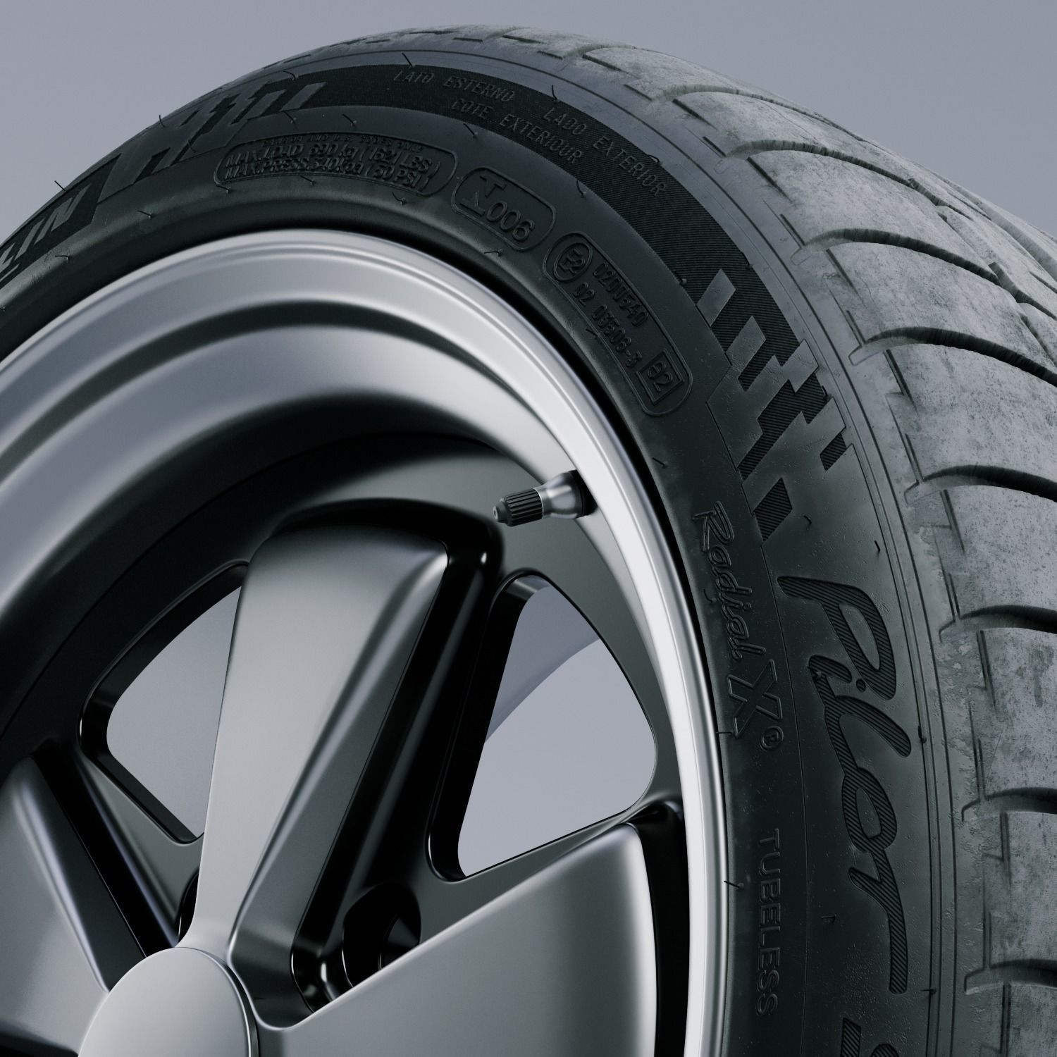 Michelin Pilot Sport PS2 N3 Real World Details 3D model | CGTrader