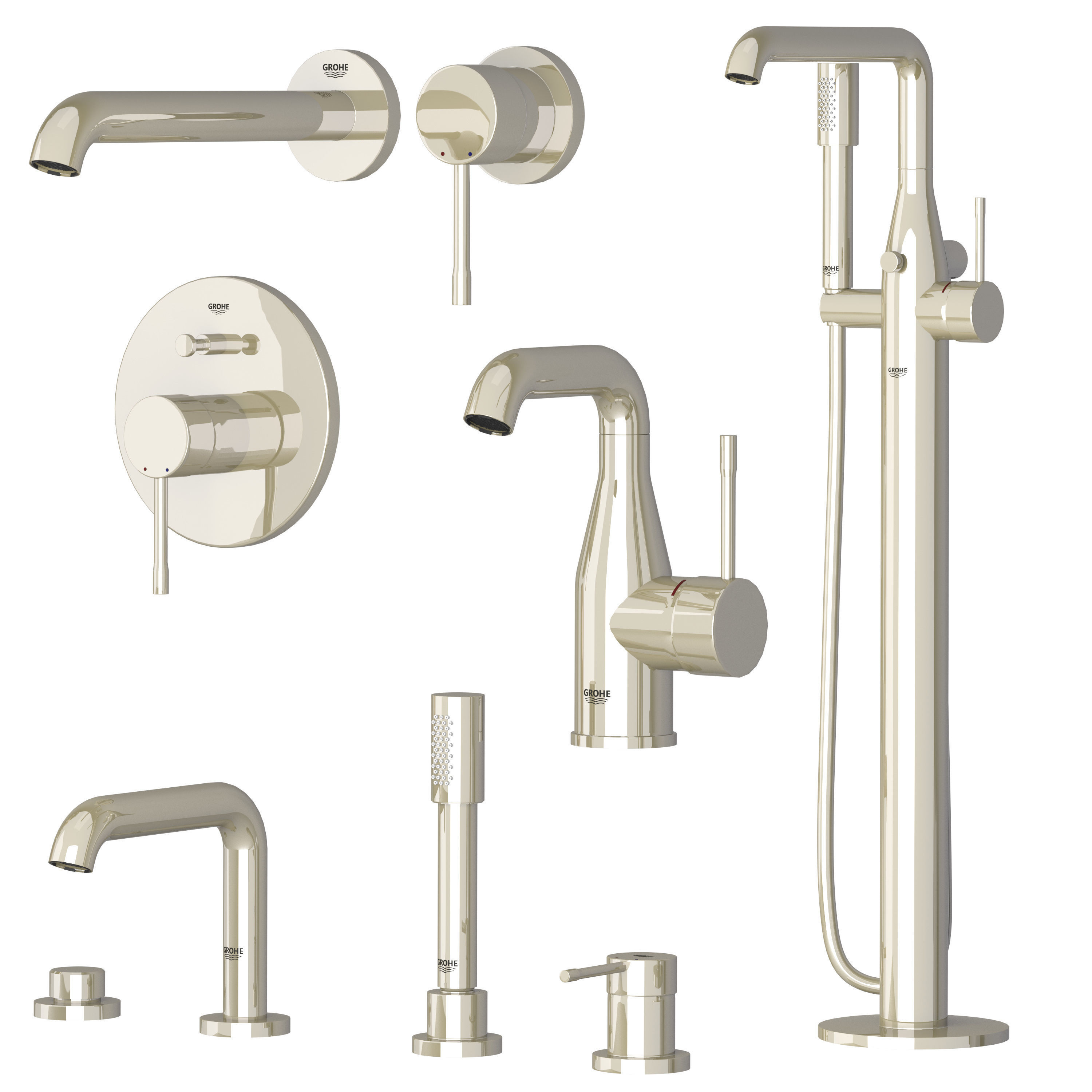 Grohe set 3 Essence 3D model | CGTrader