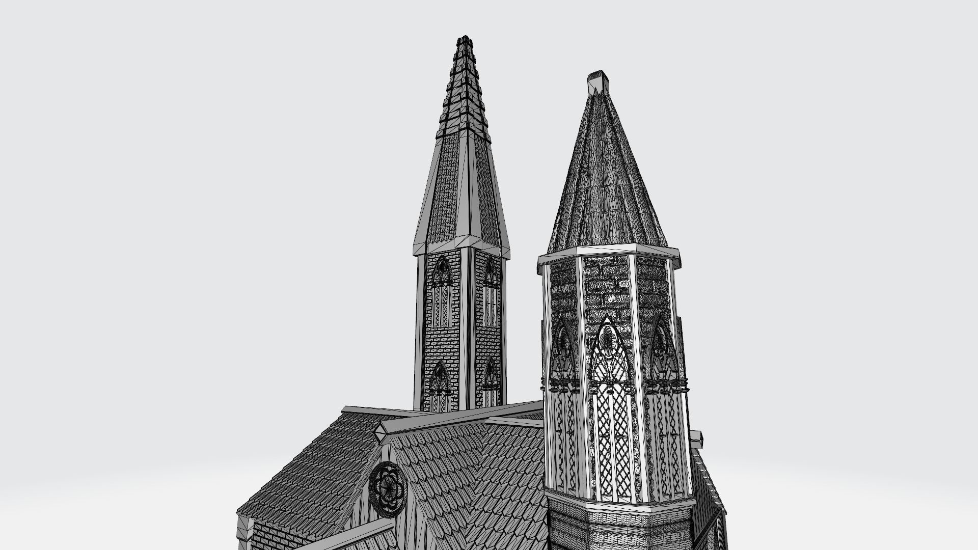 Catholic church 3D model 3D printable | CGTrader