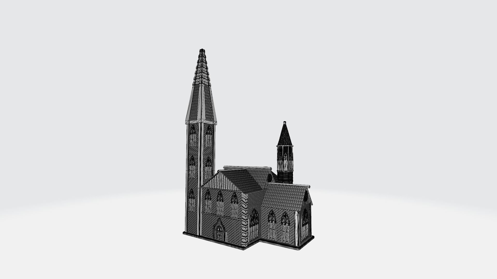 Catholic church 3D model 3D printable | CGTrader