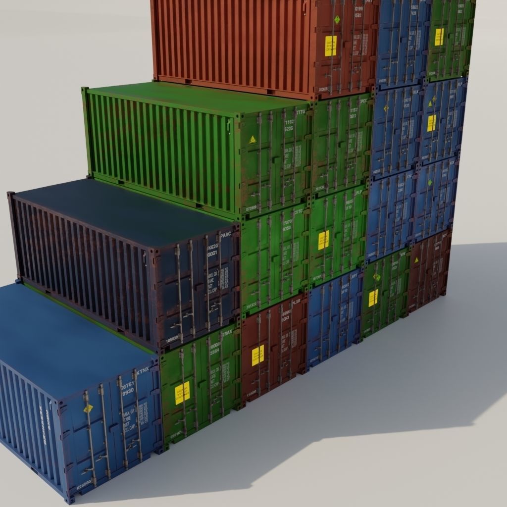 Shipping container 3D model | CGTrader