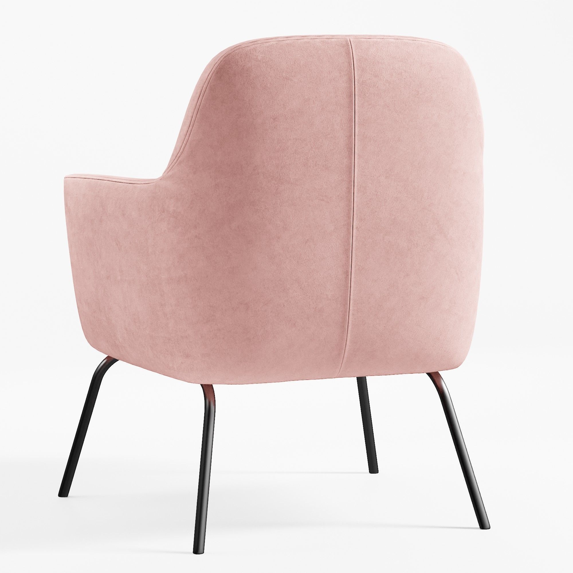 Chloe Velvet Arm Chair 3D model | CGTrader