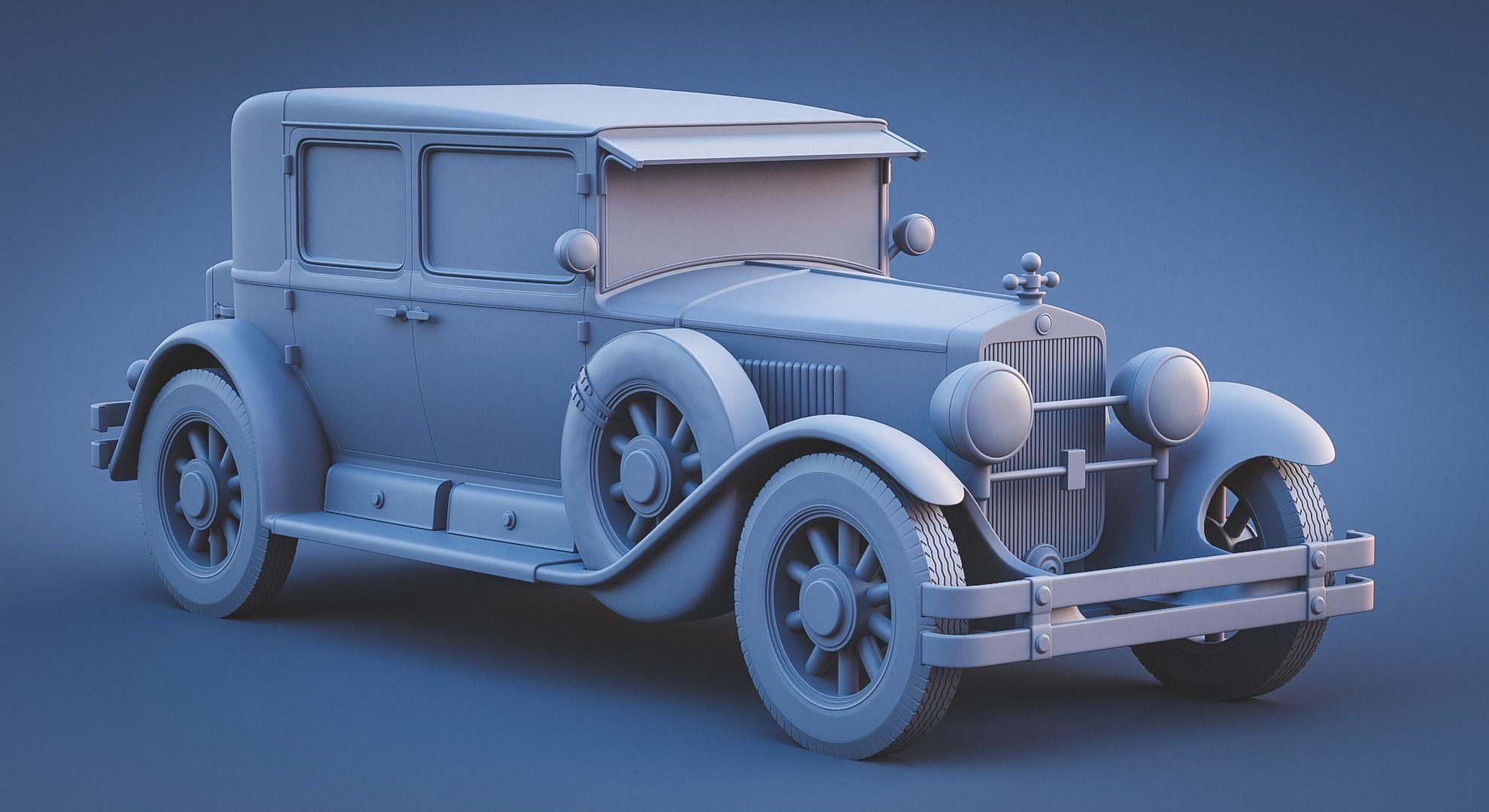 Cadillac vintage car 3D model 3D printable | CGTrader
