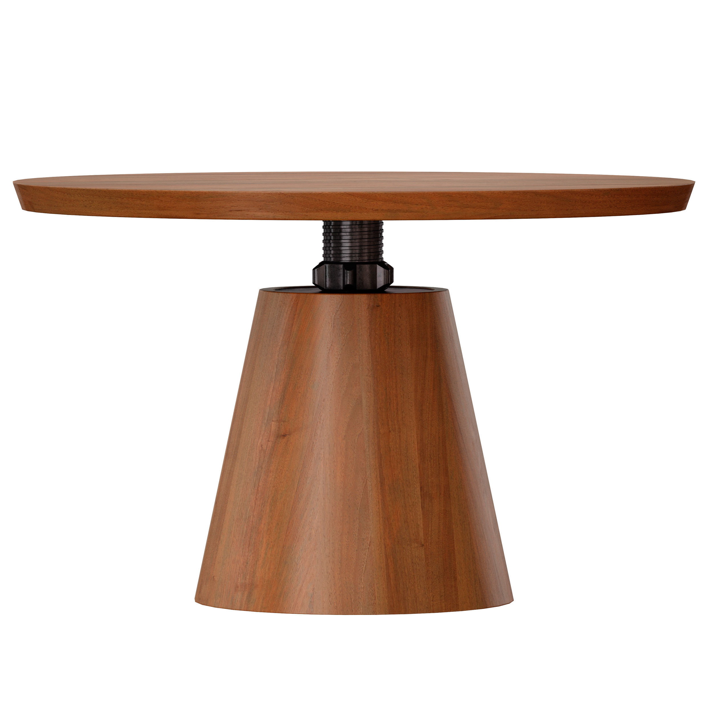 Revolve 48 Round Adjustable Height Dining Table Crate and Barrel 3D ...