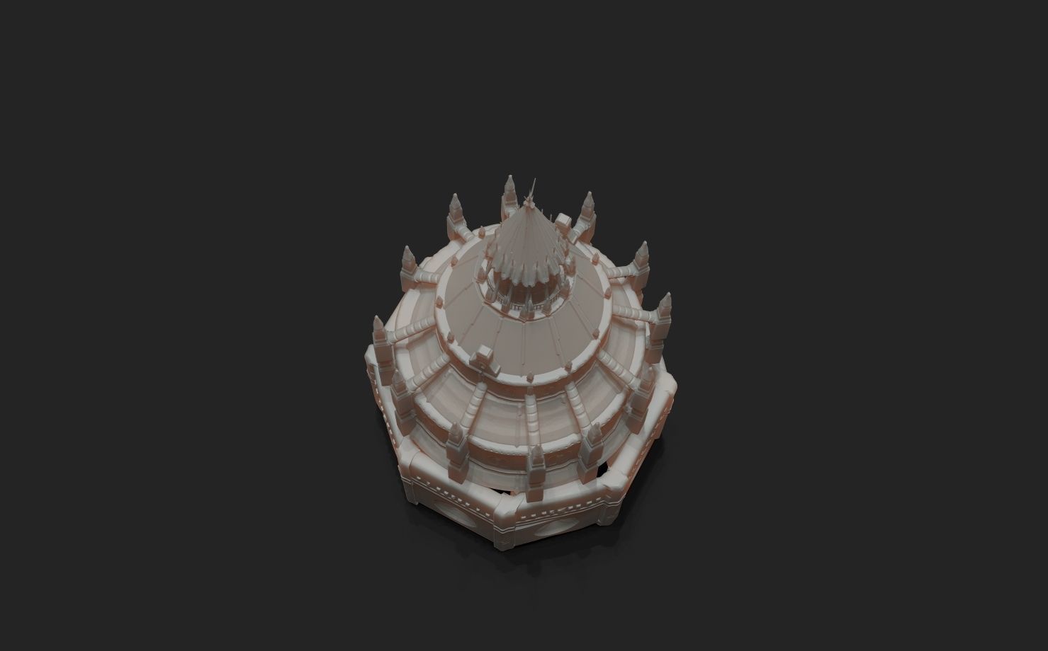 Wizard Tower Dome 3D model | CGTrader