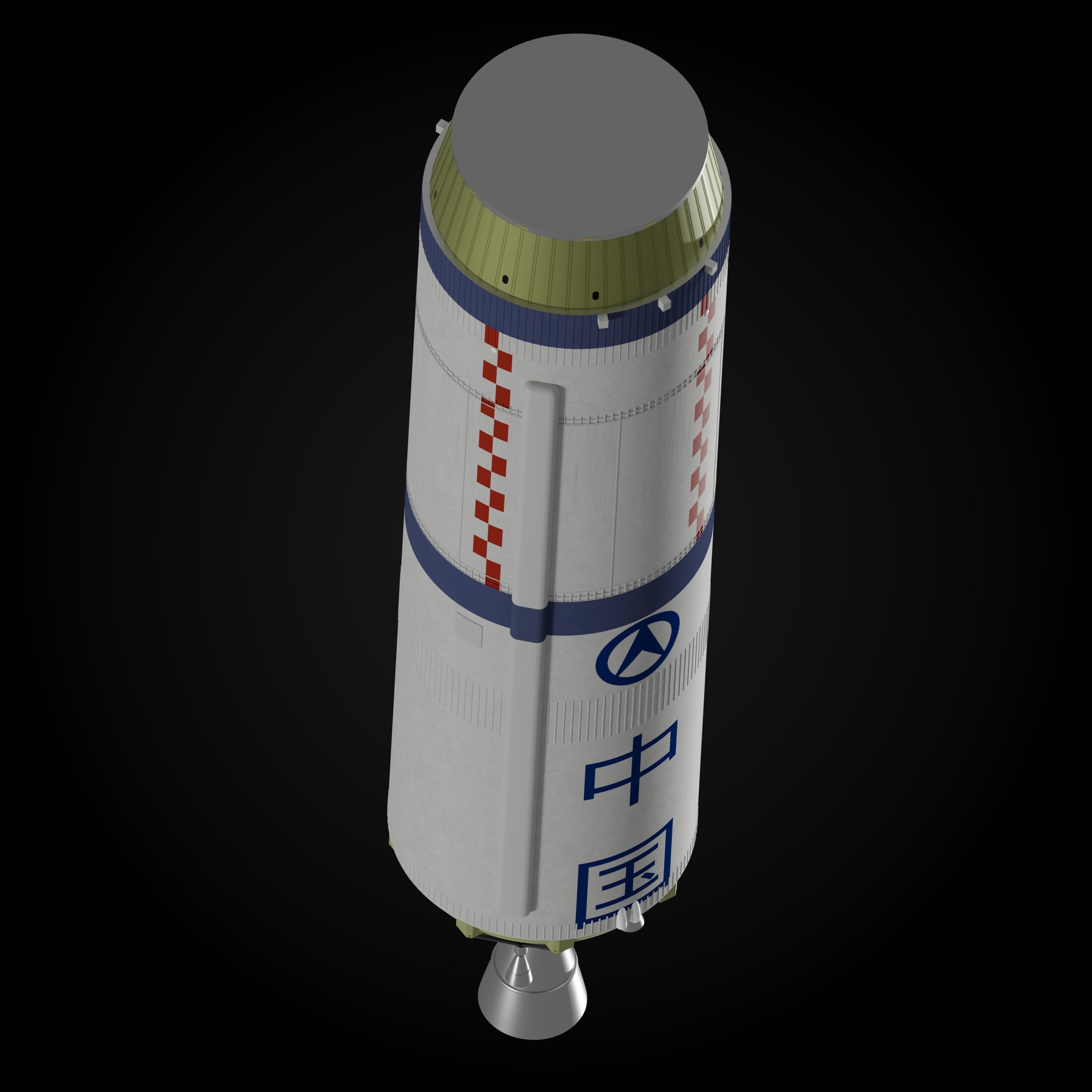 Long March 2F Rocket 3D model | CGTrader
