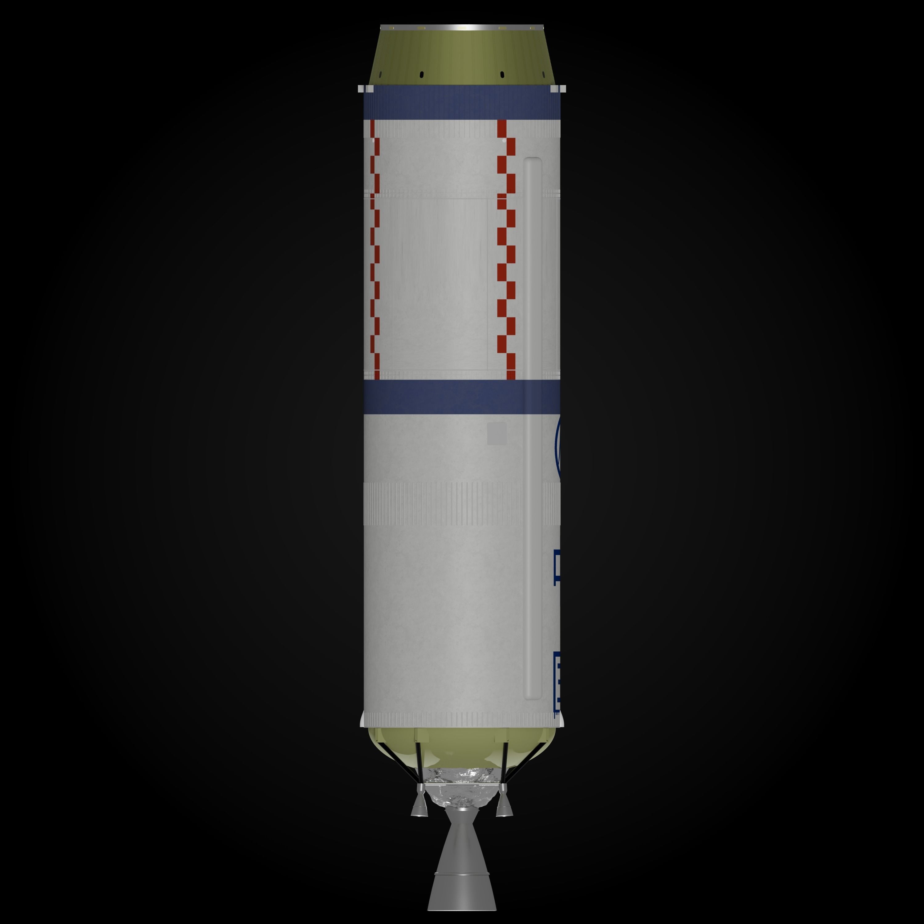Long March 2F Rocket 3D model | CGTrader