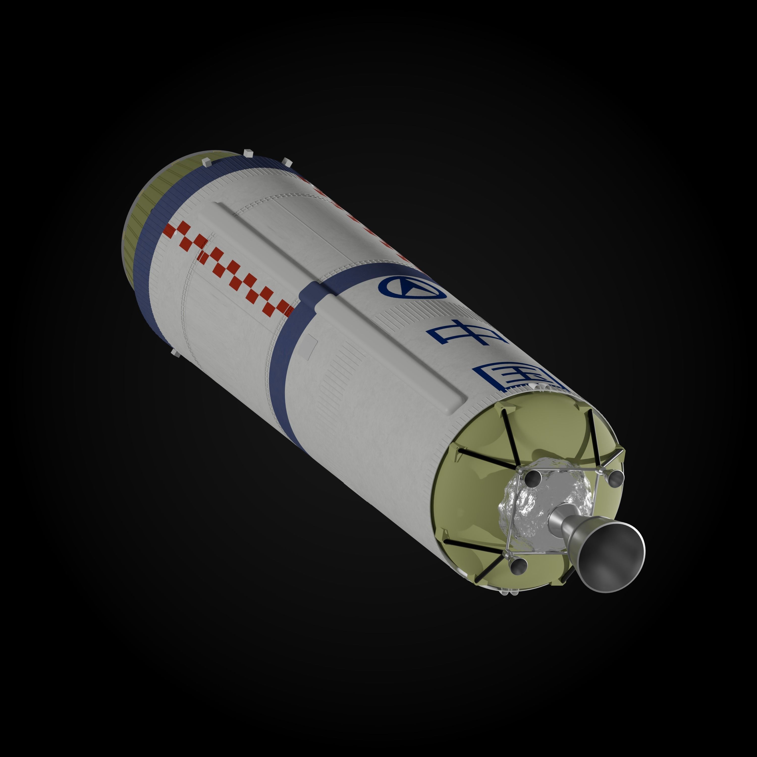 Long March 2F Rocket 3D model | CGTrader