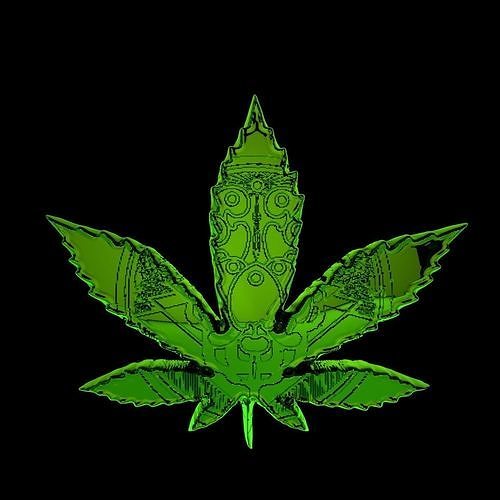Weed leaf 3D model | CGTrader