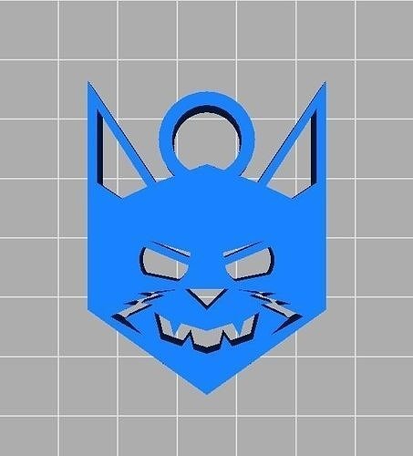 Simple Fox Keychain 3D model 3D printable | CGTrader