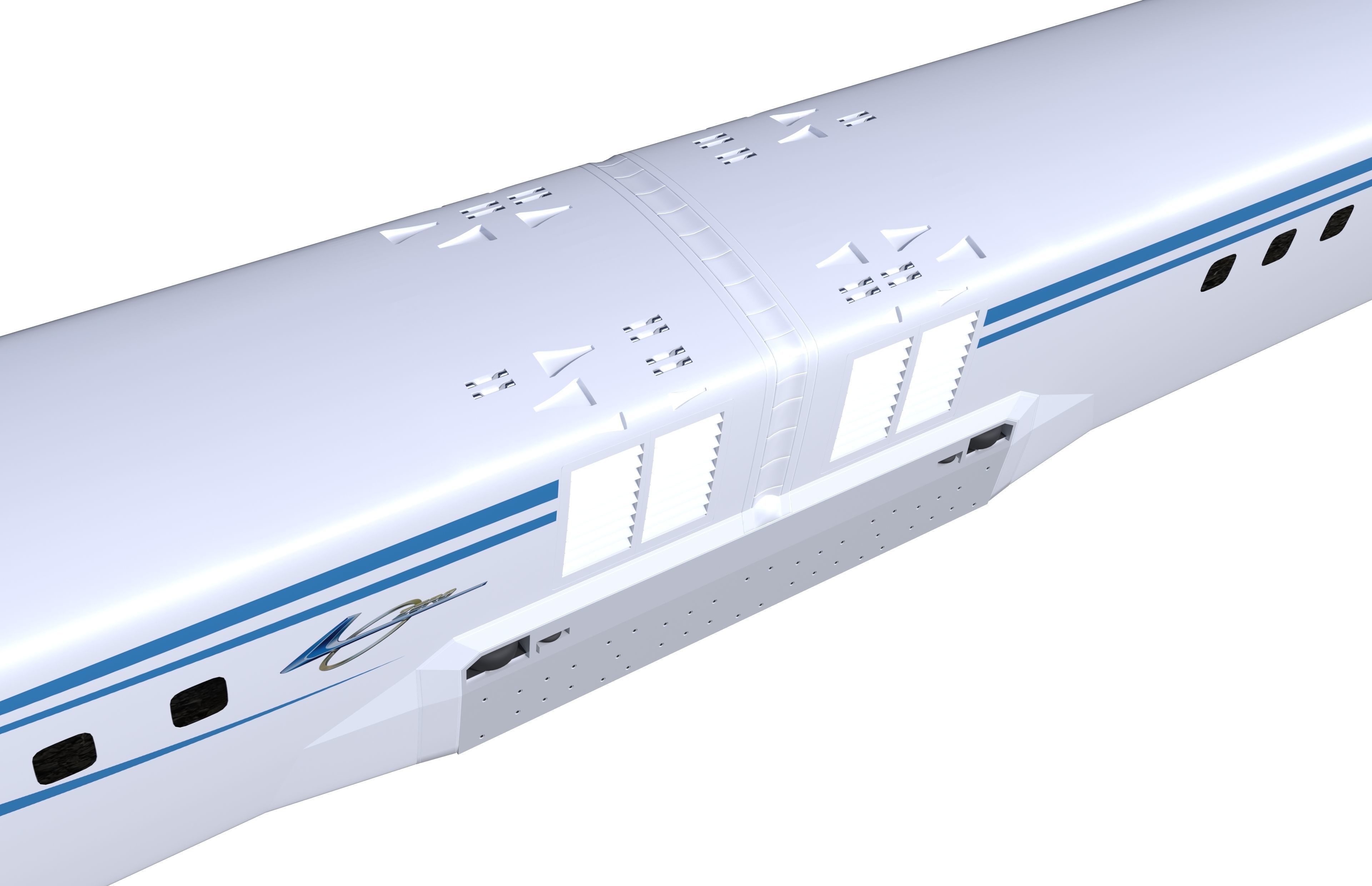 SCMaglev L0 Series Improved Version Shinkansen 3D model | CGTrader