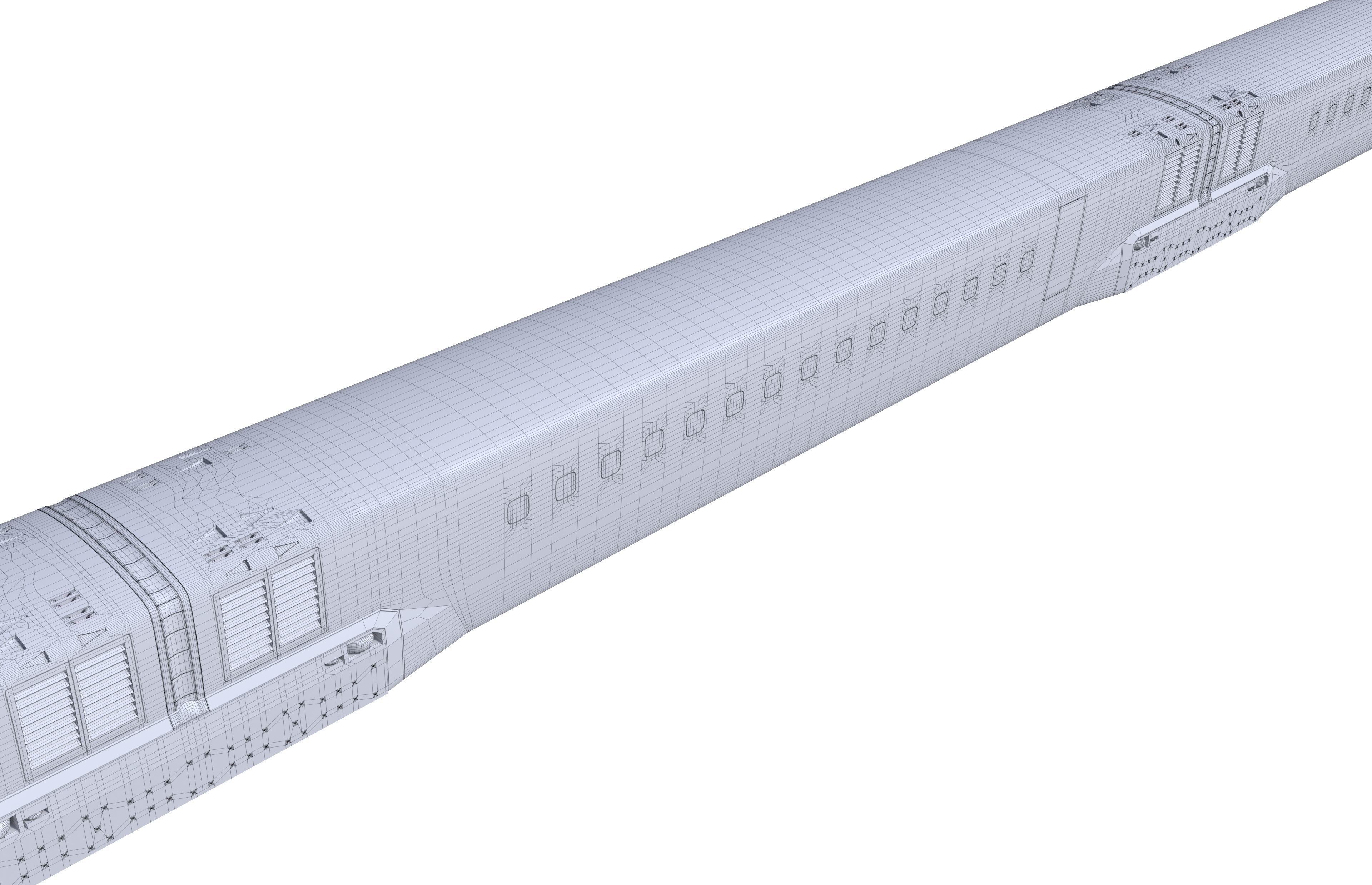 SCMaglev L0 Series Improved Version Shinkansen 3D model | CGTrader