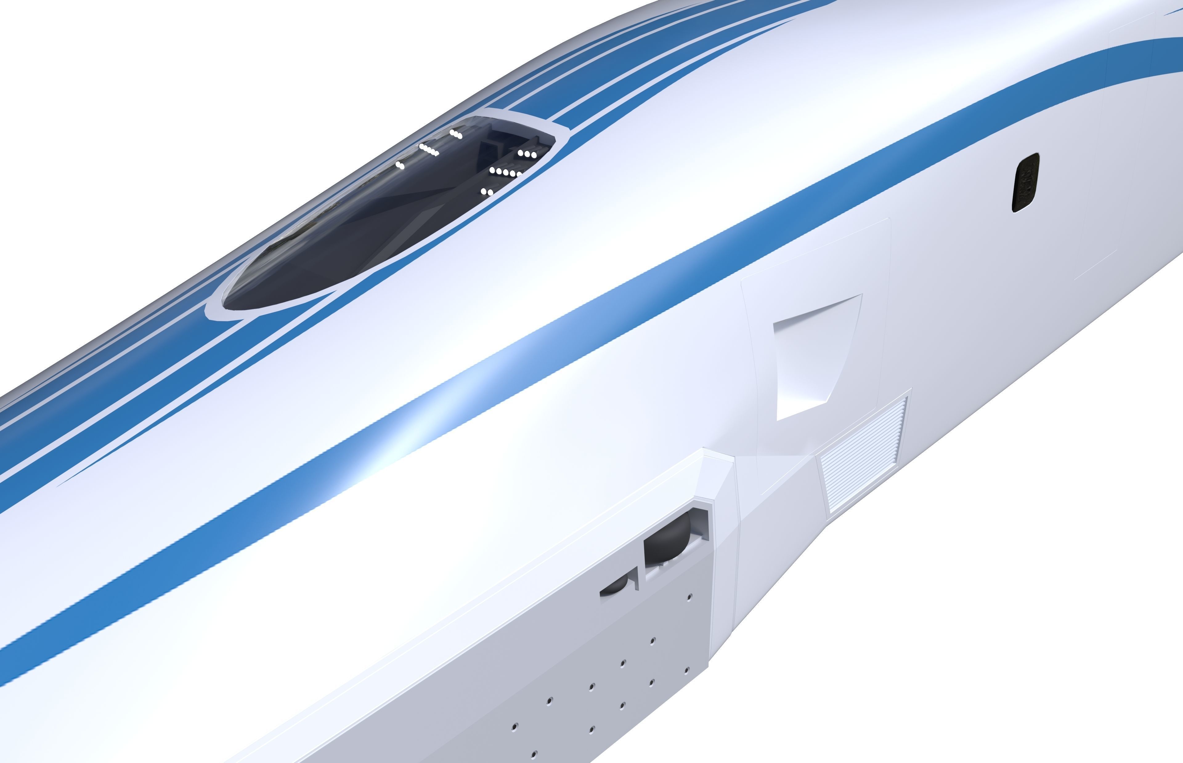 SCMaglev L0 Series Improved Version Shinkansen 3D model | CGTrader