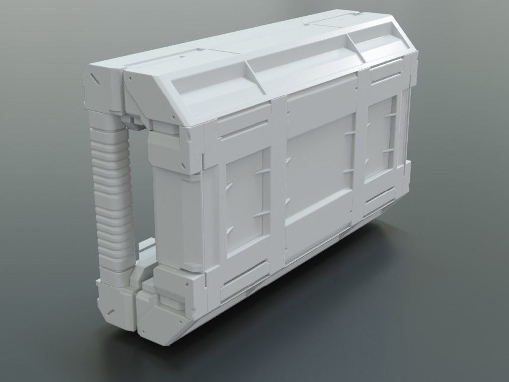 Sci-Fi Storage Box 3D model | CGTrader