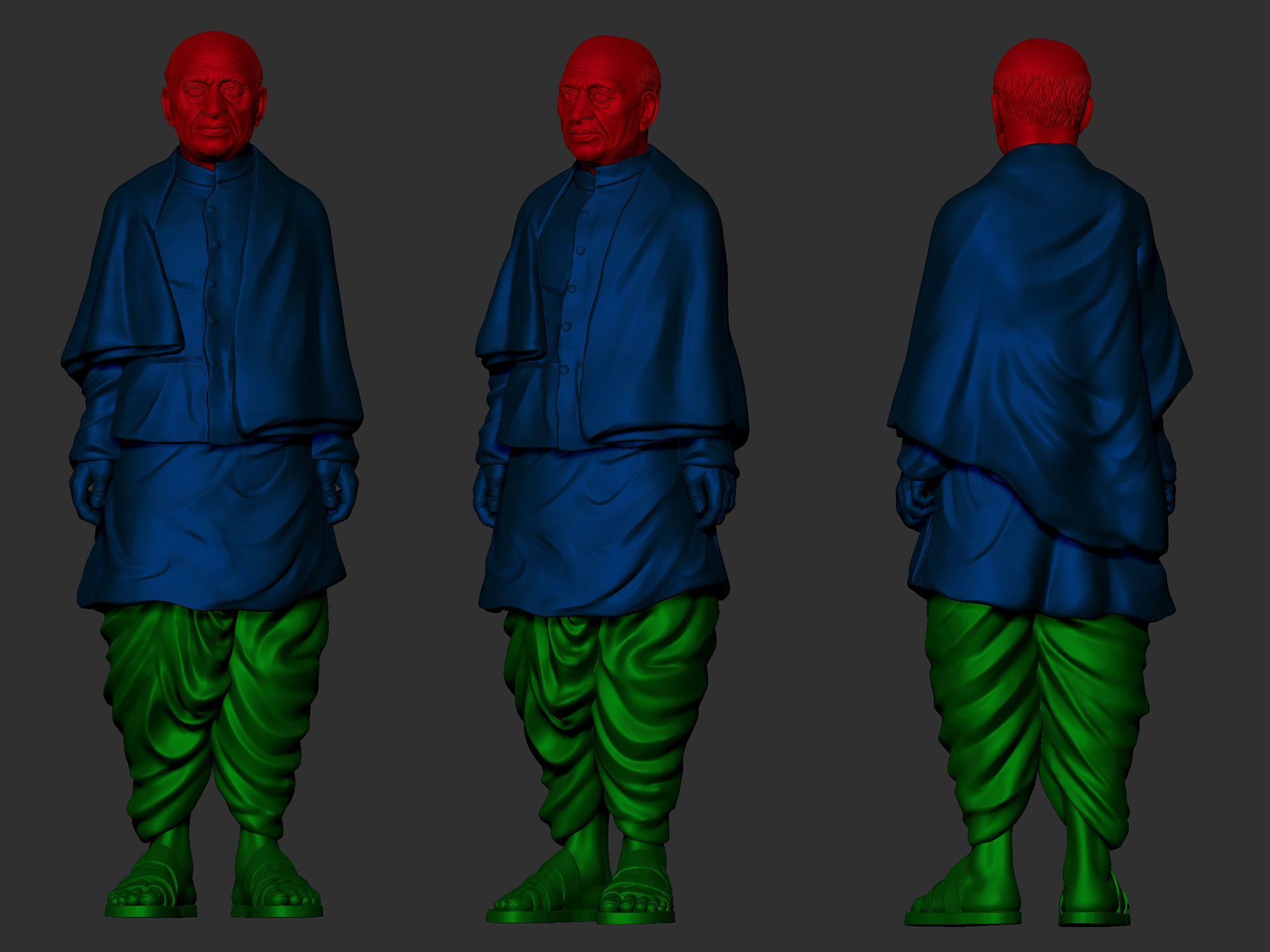 statue of unity 3D model 3D printable | CGTrader