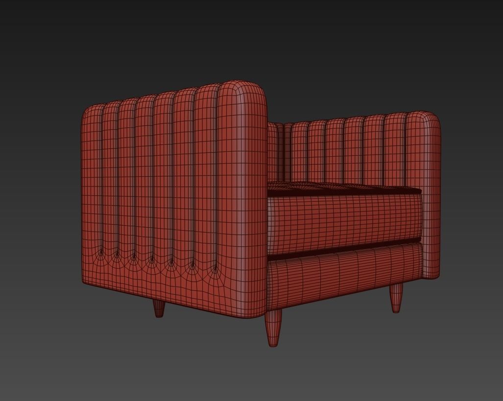 Single Sofa free 3D model | CGTrader