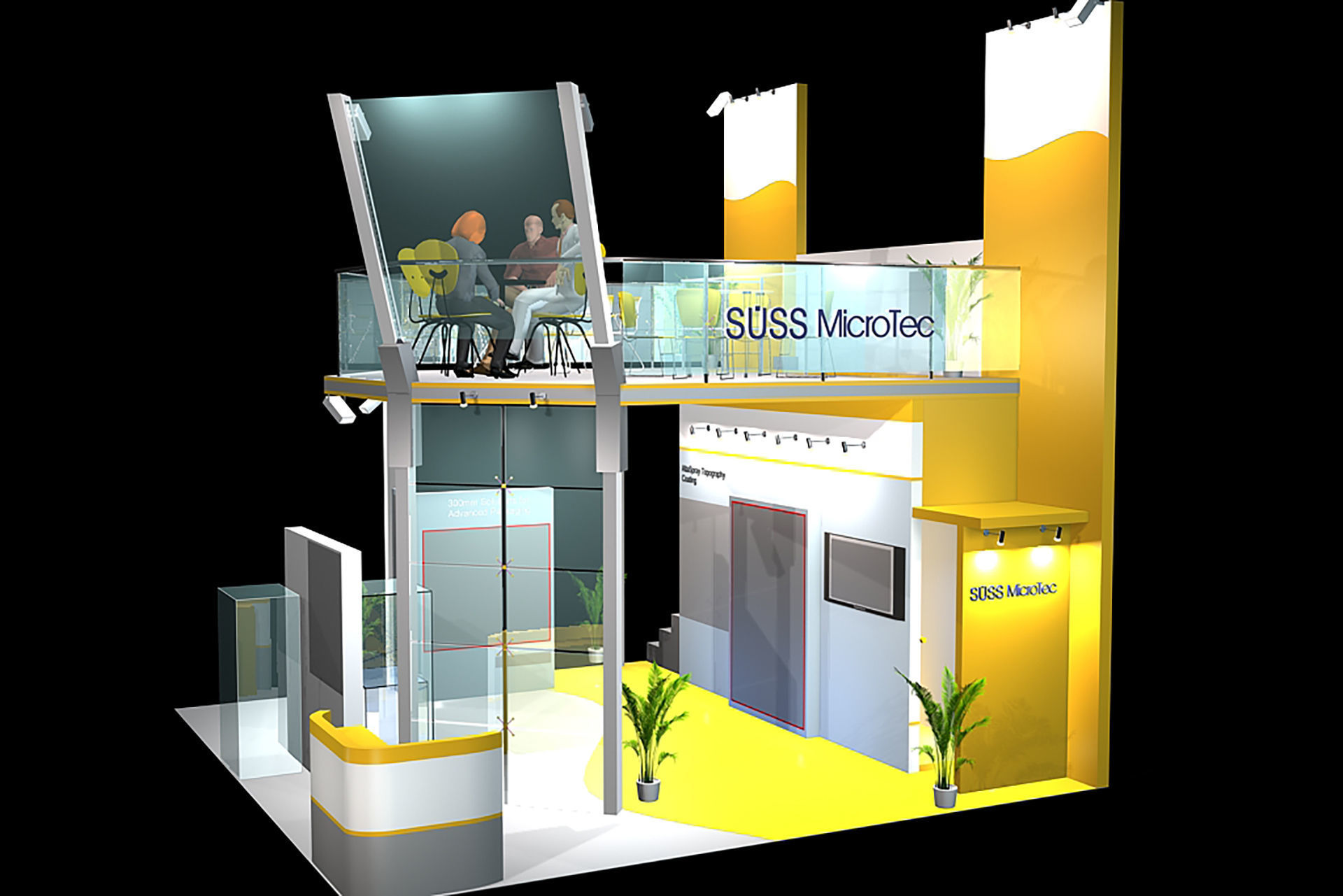 DOUBLE DECKER EXHIBITION BOOTH STAND 3D model | CGTrader