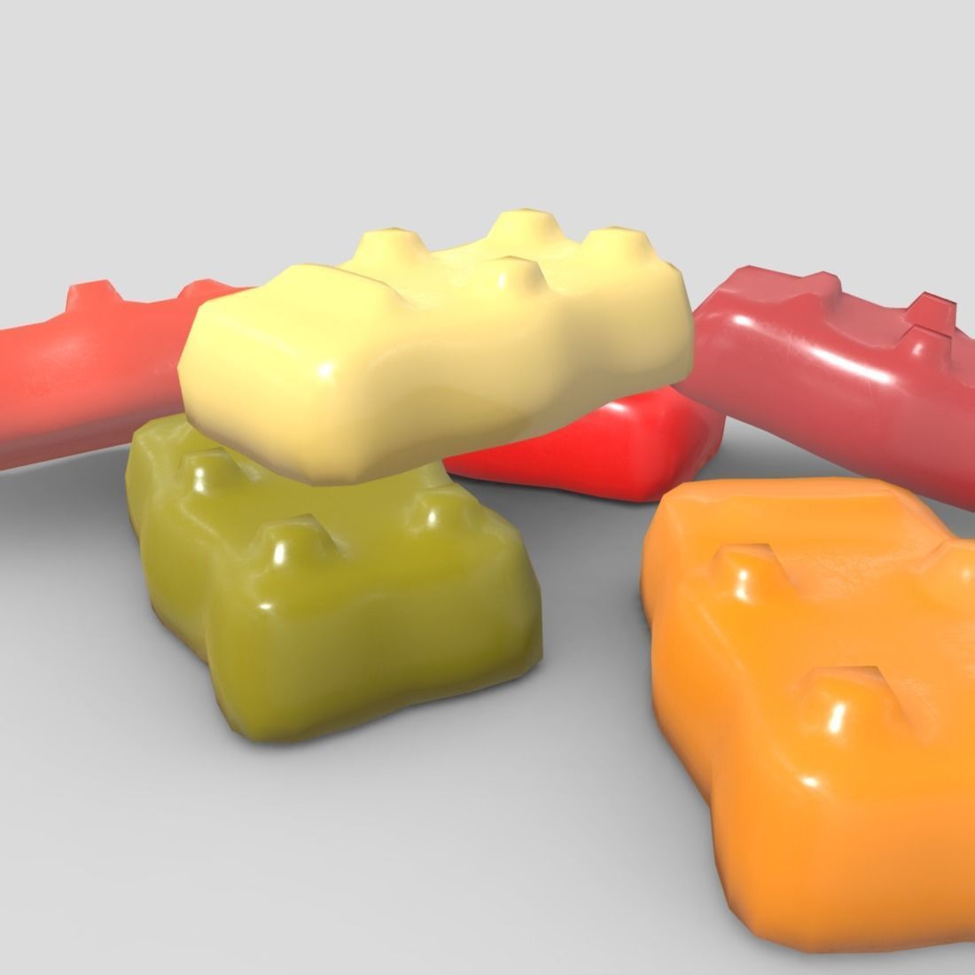 3D model Jelly Bear VR / AR / low-poly | CGTrader