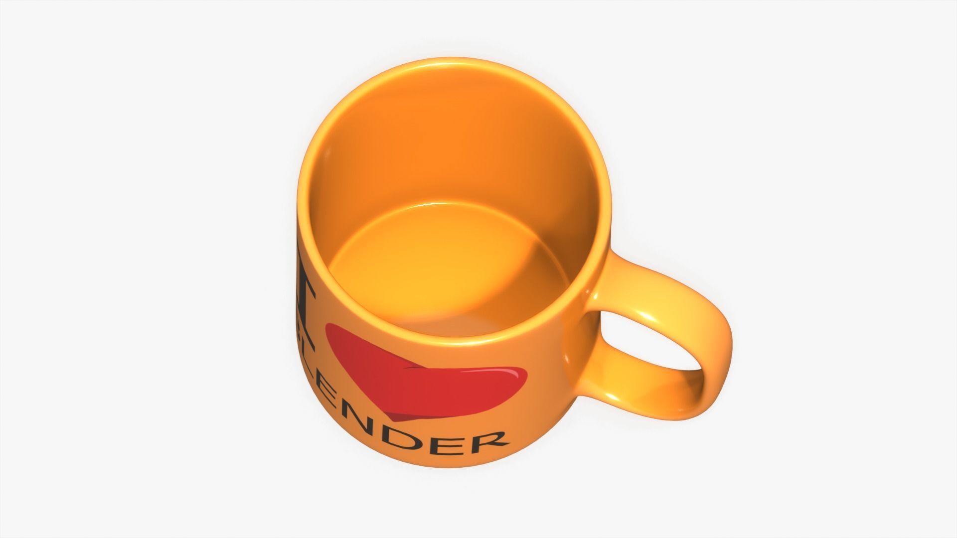 3D model I Heart Blender Mug VR / AR / low-poly | CGTrader