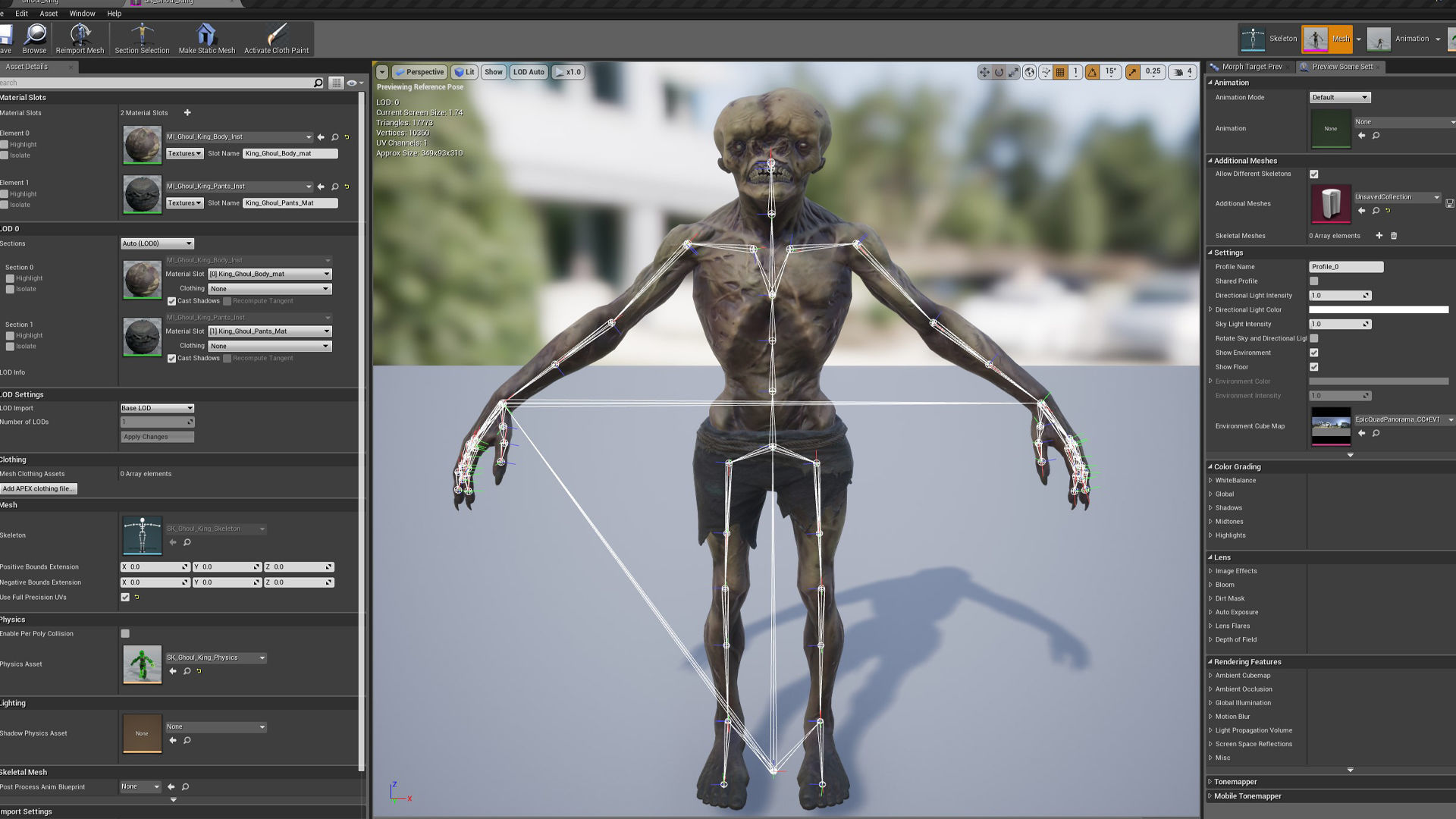 3D model Ghoul King VR / AR / low-poly rigged animated | CGTrader