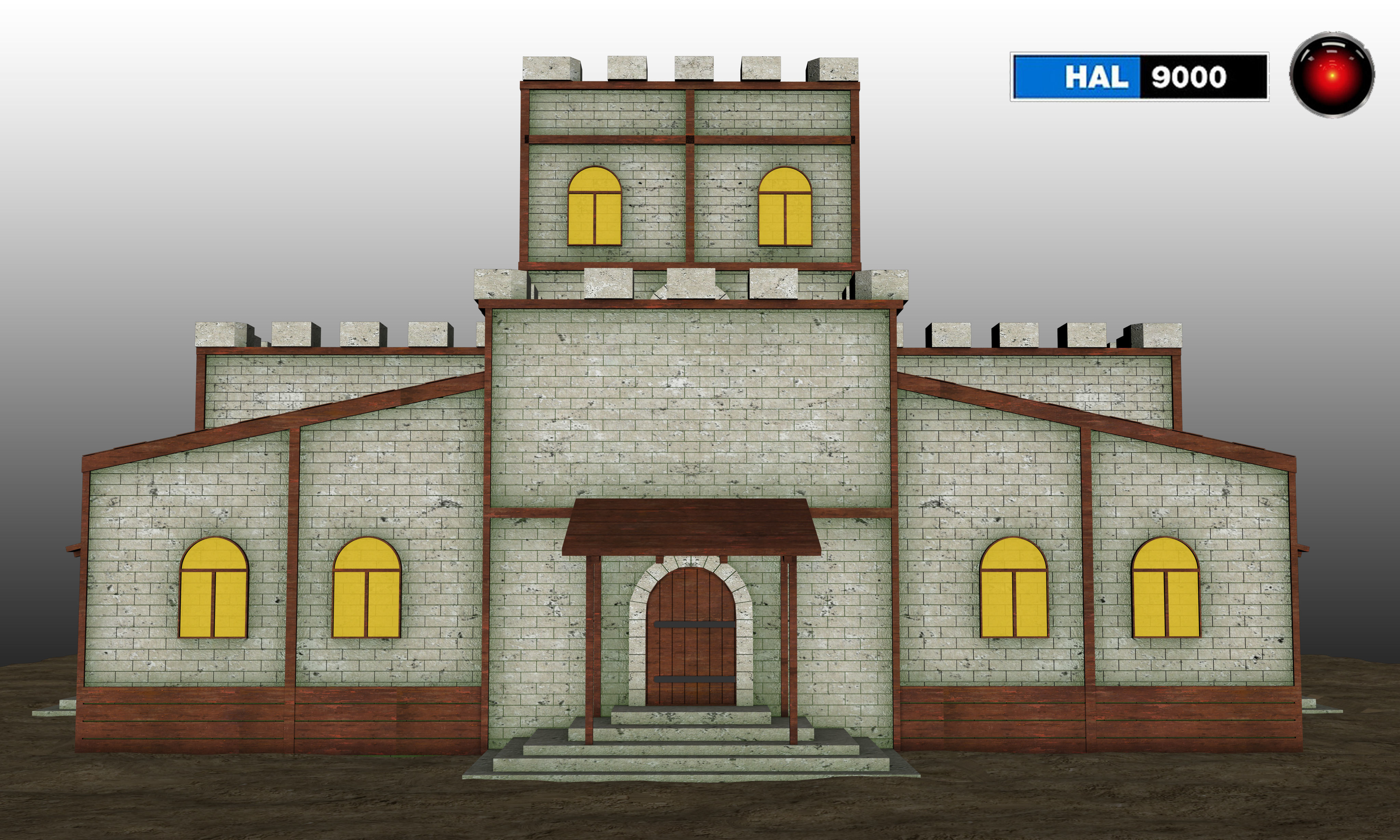 Mediaval Town Center 3D model | CGTrader