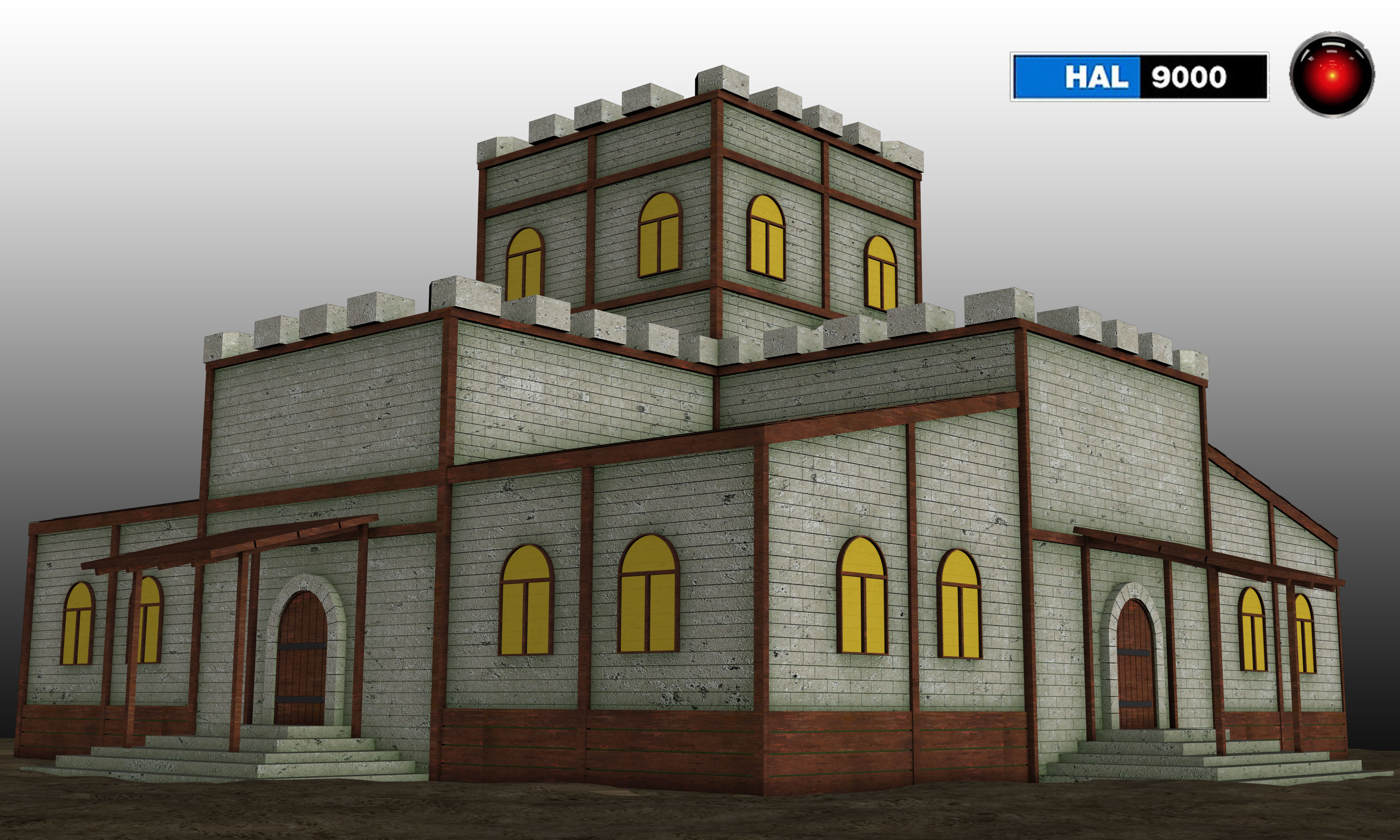 Mediaval Town Center 3D model | CGTrader