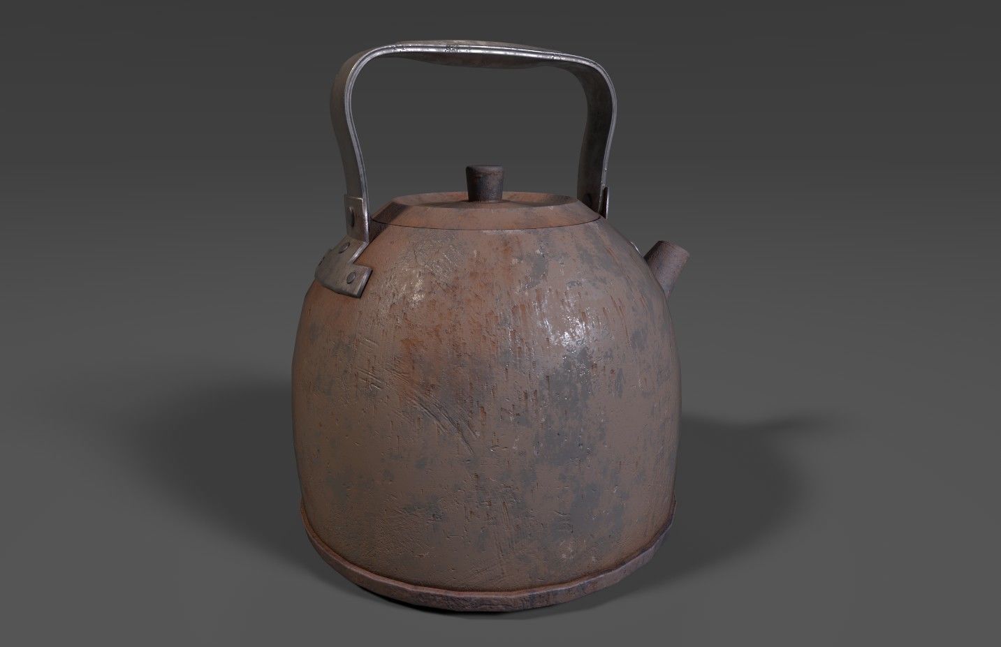 3D model Old Stylized Rusty Kettle VR / AR / low-poly | CGTrader