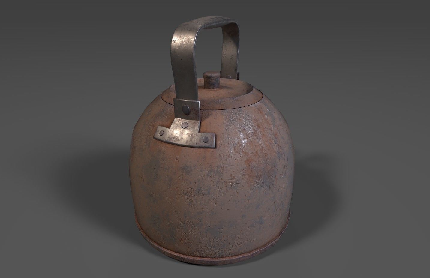 3D model Old Stylized Rusty Kettle VR / AR / low-poly | CGTrader