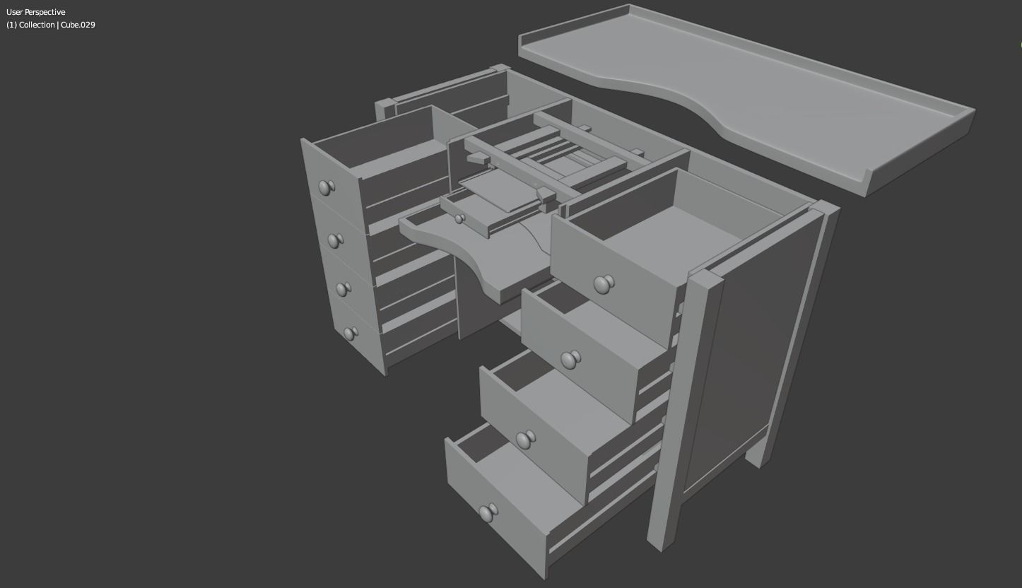 Jewelry Bench 3D model | CGTrader
