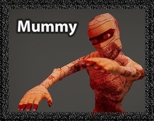 3D model Mummy Lou-poly VR / AR / low-poly | CGTrader