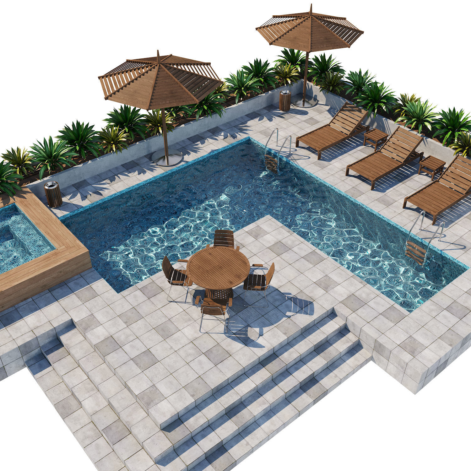 Swimming pool 3D model | CGTrader