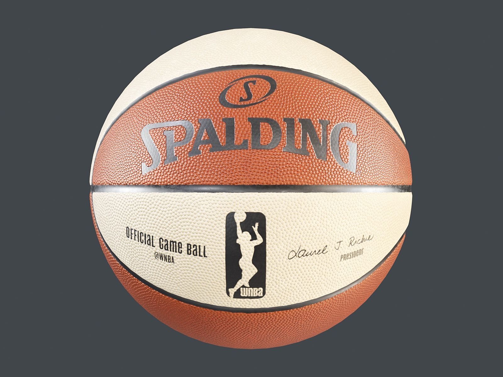 WNBA Spalding Basketball PBR 3D model | CGTrader