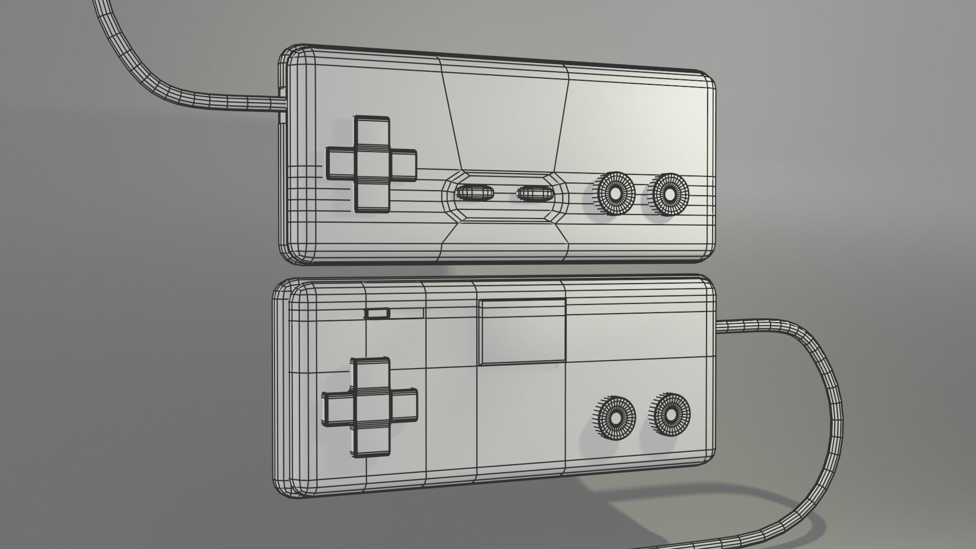 3D model Famicom Joystick Controller VR / AR / low-poly | CGTrader