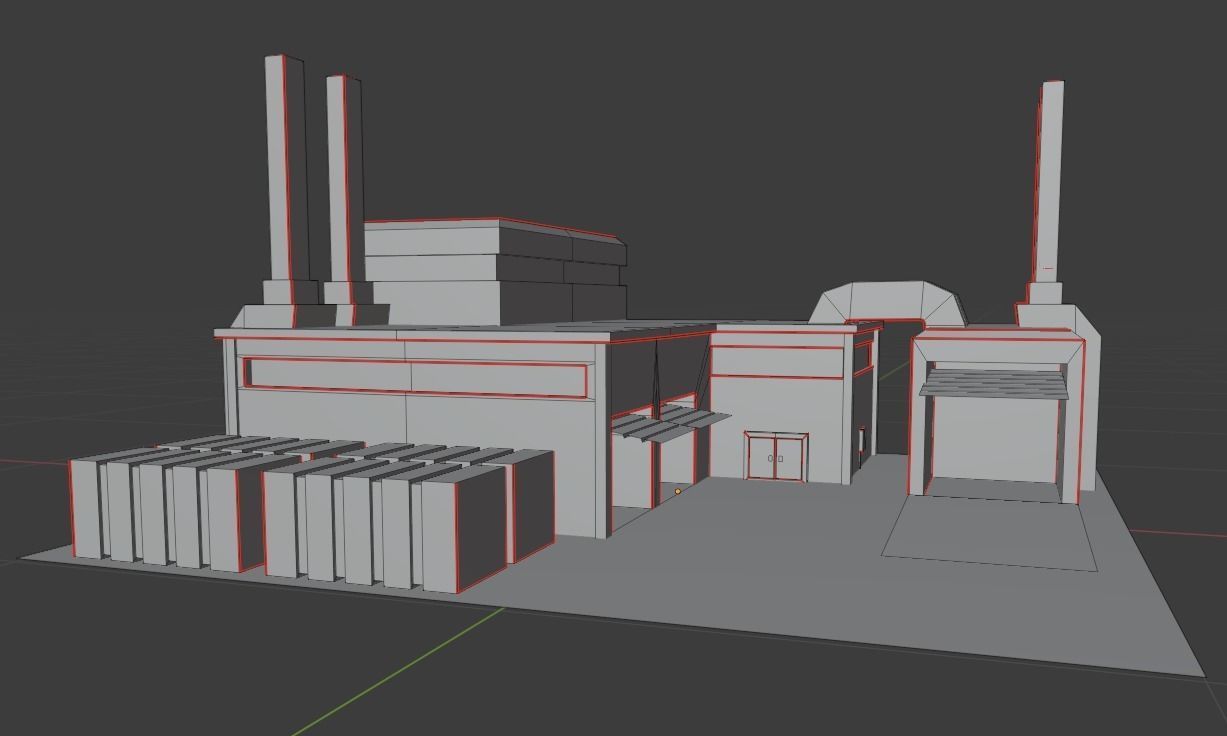 3D model Low-ploy Factory VR / AR / low-poly | CGTrader