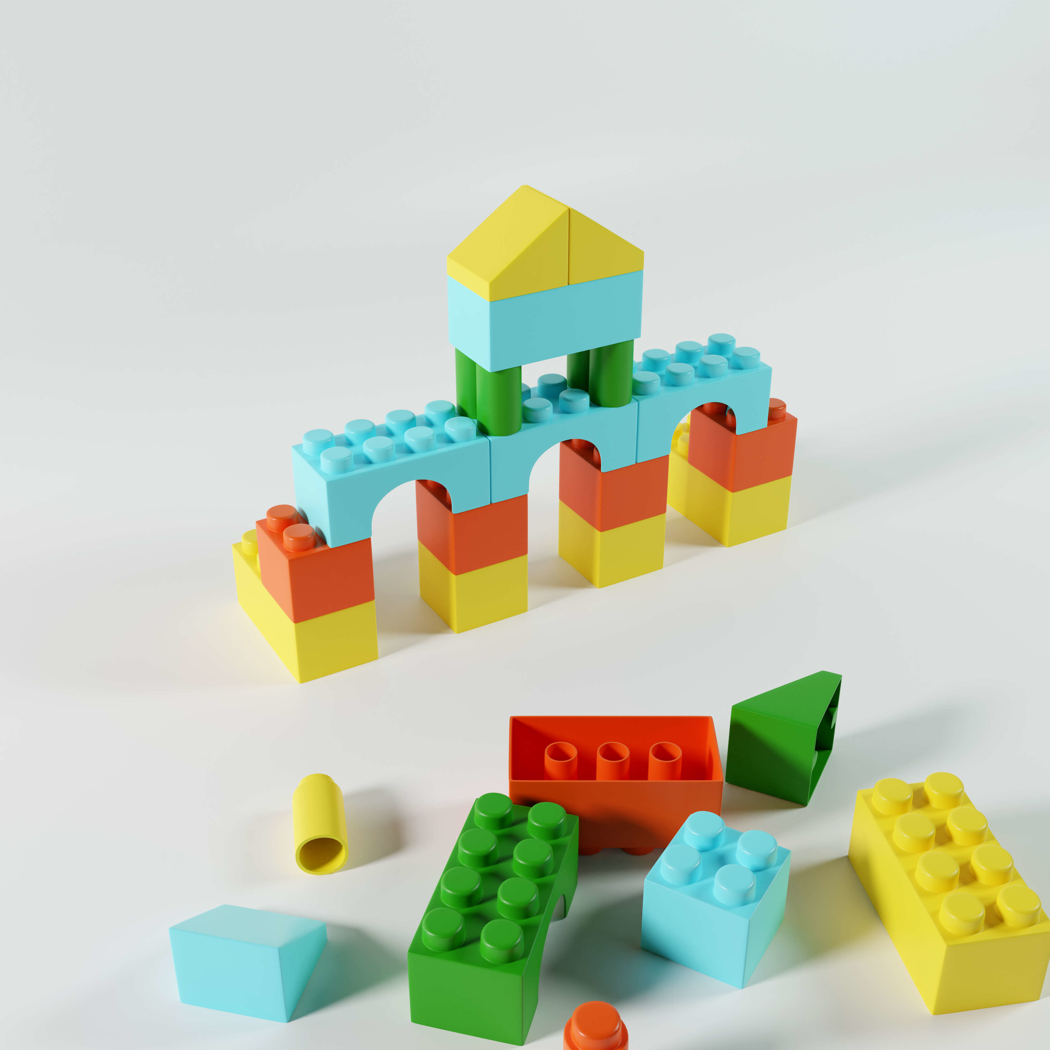Big Toy Blocks 3D model | CGTrader
